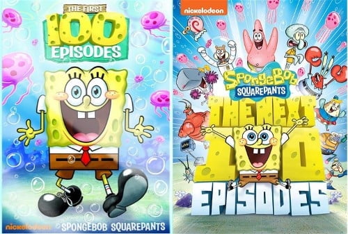 Lot of 2 DVD Sets: SpongeBob SquarePants: The First 100 Episodes & The ...