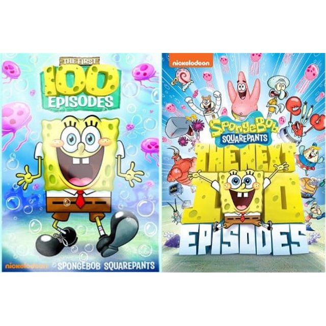 Lot of 2 DVD Sets: SpongeBob SquarePants: The First 100 Episodes & The ...