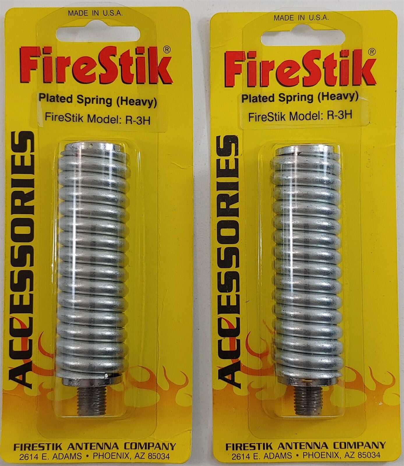 Lot of 2 Firestik R-3H Chrome Plated Steel Heavy Duty CB Radio Antenna ...