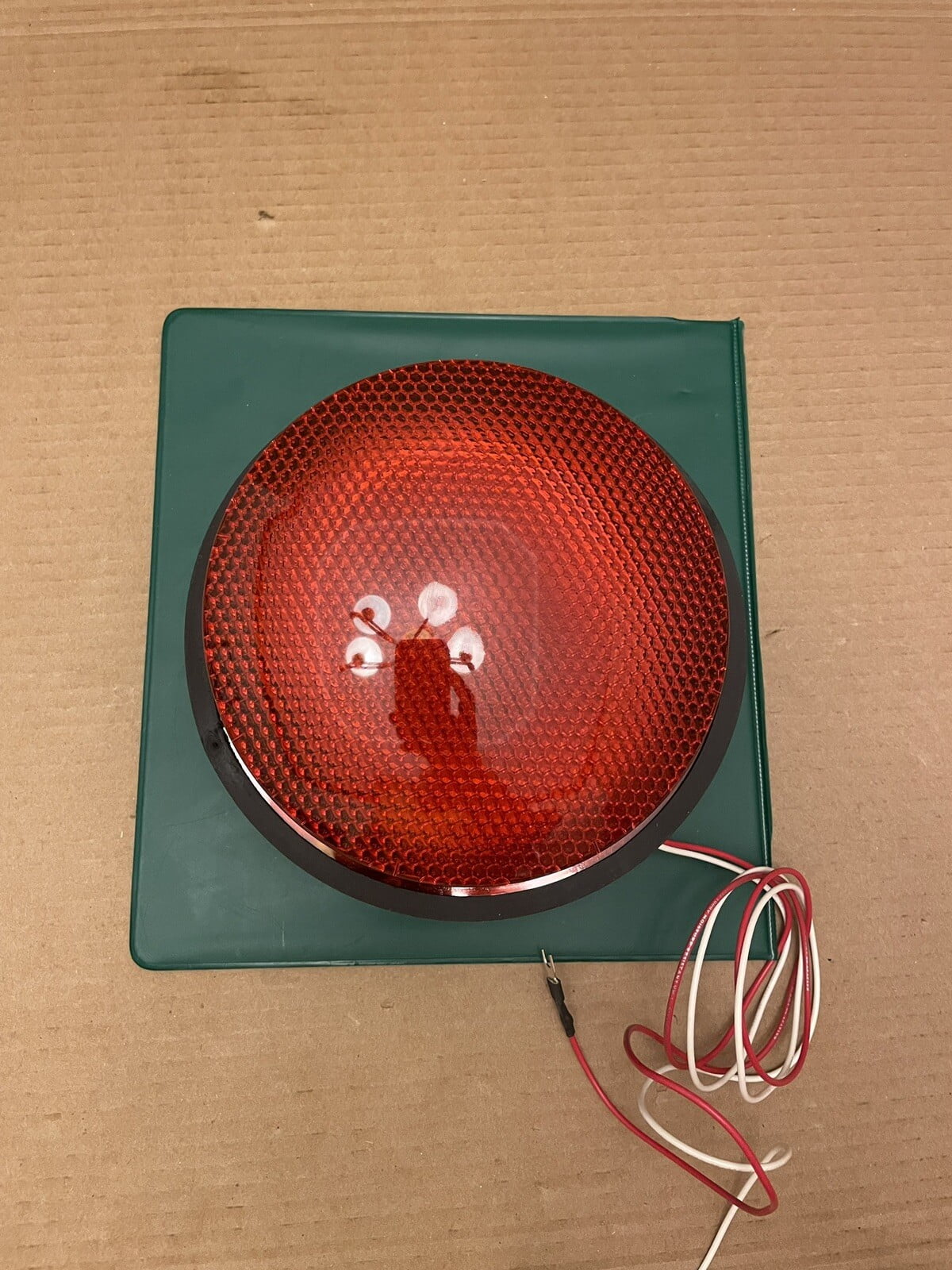 Lot of 2 GE GTx Traffic Signal Light Module 8" - Red, Man Cave ...