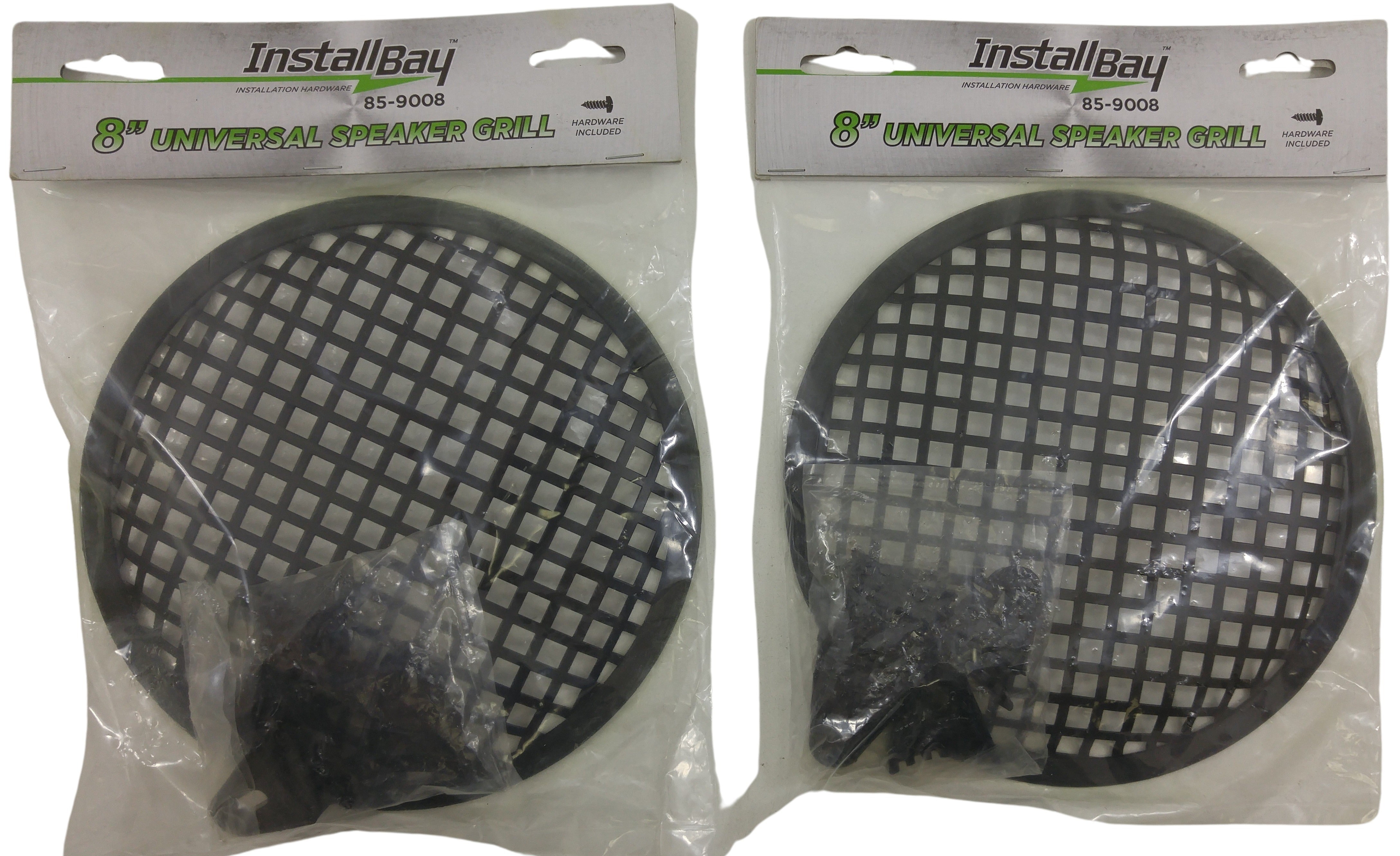 Lot of 2 Install Bay 85-9008 8-Inch Steel Speaker Waffle Grilles with ...