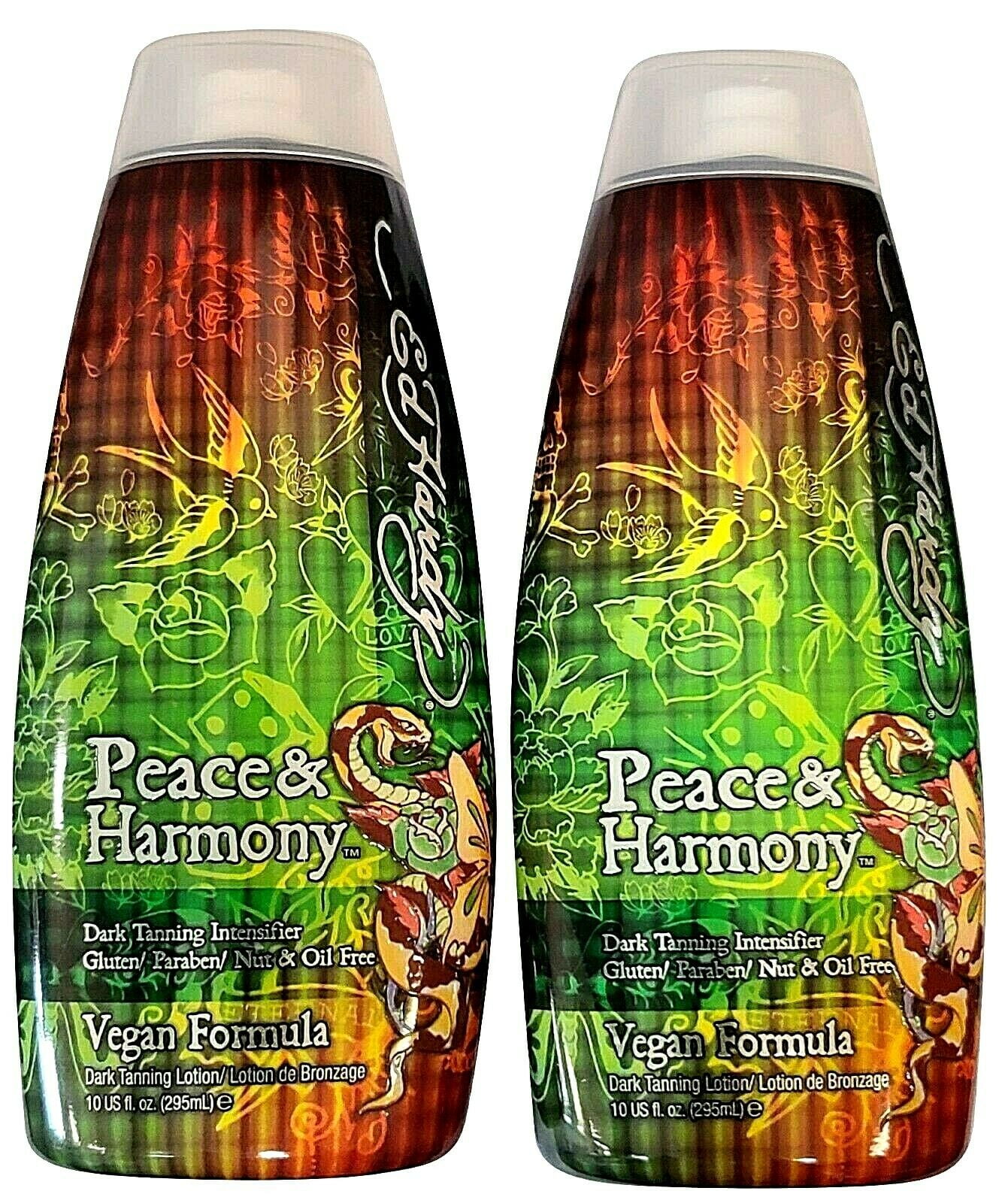 Lot of 2 PEACE AND HARMONY Dark Intensifier Tanning Bed Lotion 10 Oz ...