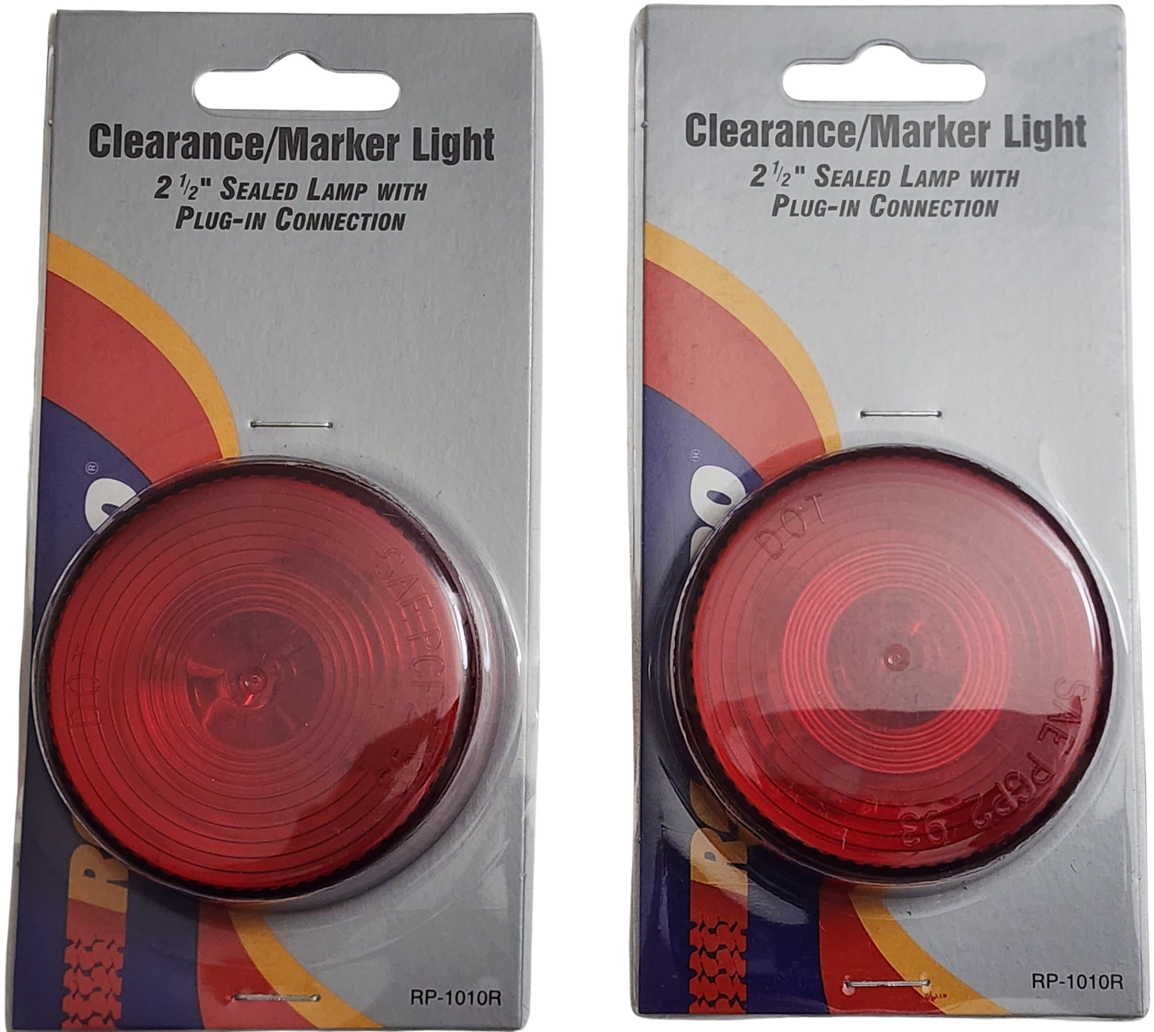 Lot of 2 RoadPro RP-1010R 2.5 inch Sealed Round Clearance / Marker ...