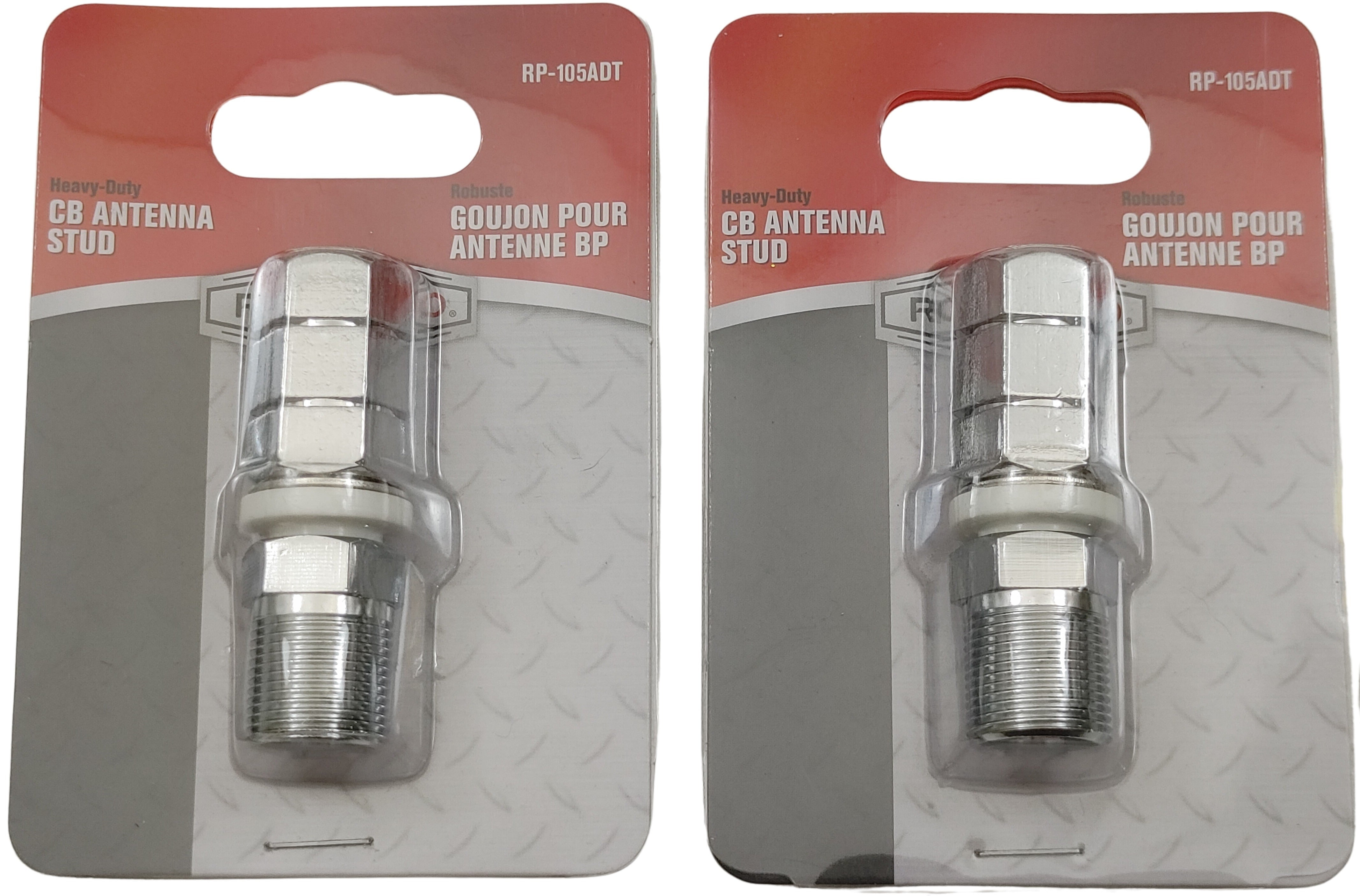 Lot of 2 RoadPro RP-105ADT Heavy Duty CB Radio Antenna SO-239 Stud ...