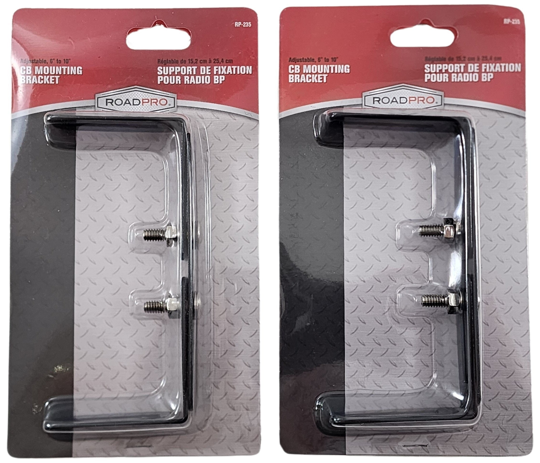 Lot of 2 RoadPro RP-235 Adjustable Universal Mounting Bracket CB Radio ...