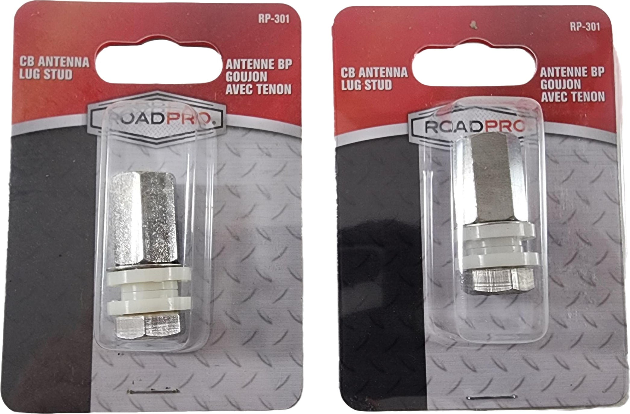 Lot of 2 RoadPro RP-301 Brass 3/8" x 24 Lug-Type Stud Mounts CB Radio ...