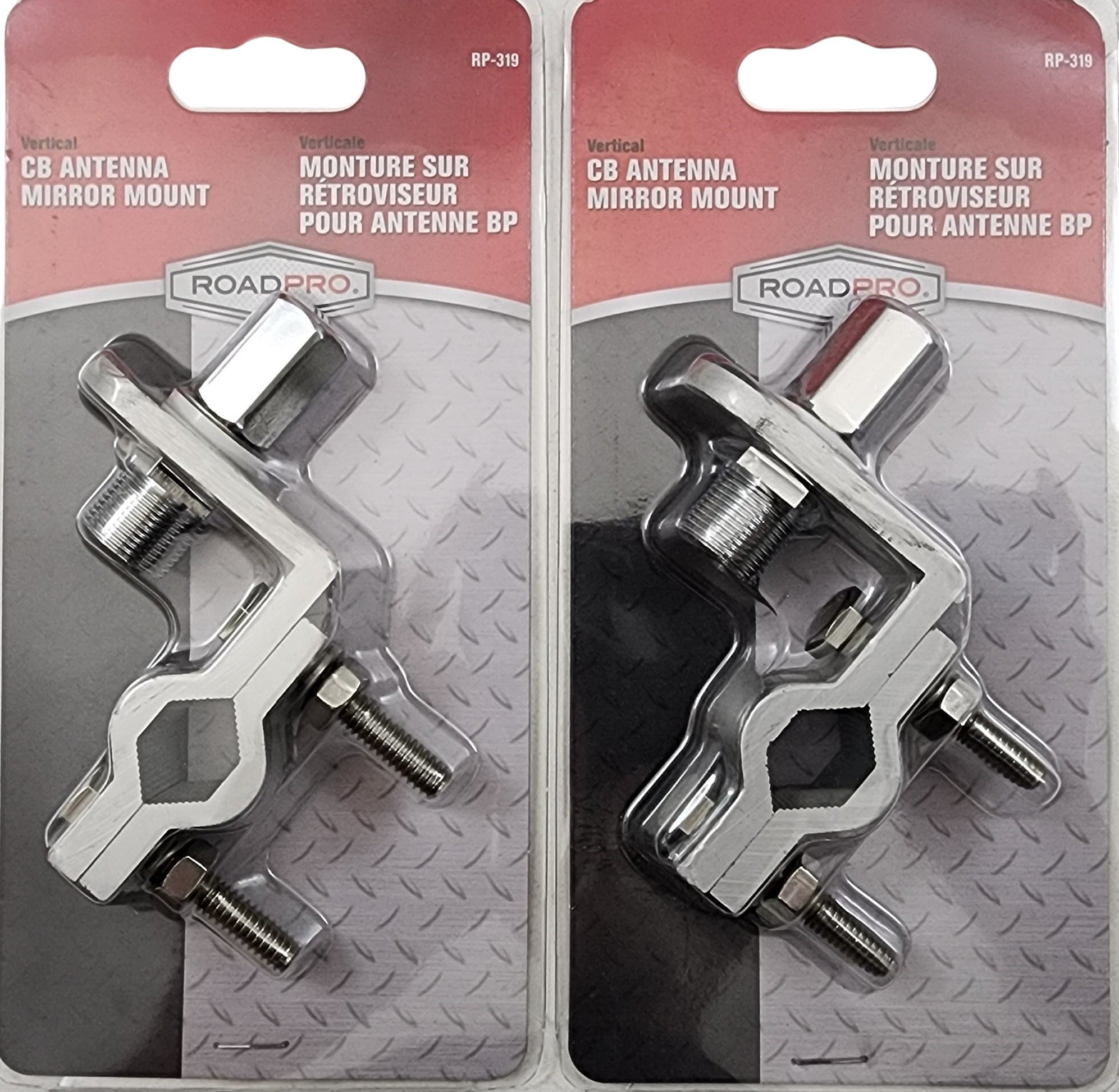 Lot of 2 RoadPro RP-319 Thin 2-Way Double Groove CB Radio Antenna ...