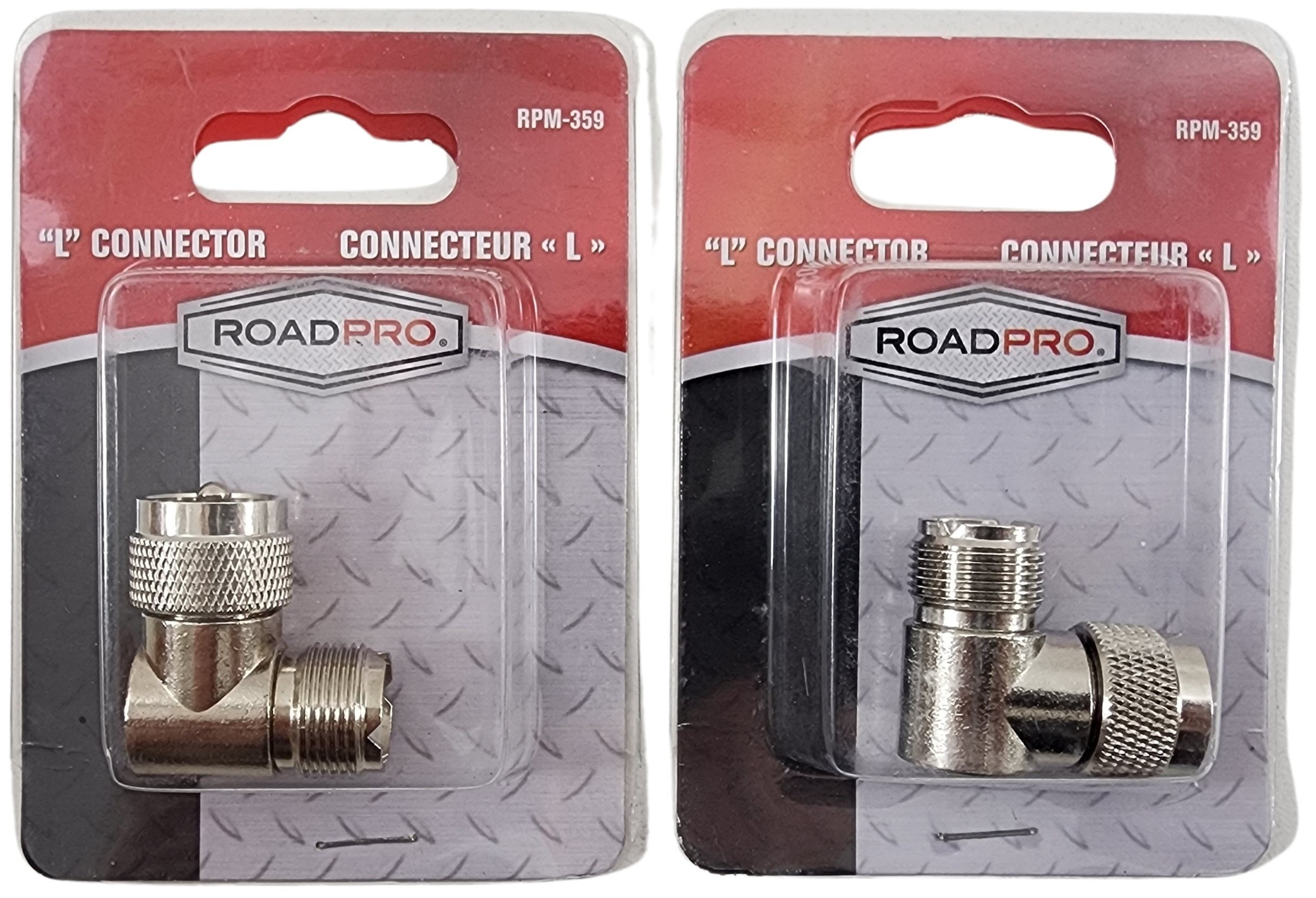 Lot of 2 RoadPro RPM-359 CB Radio Adapter / 90 Degree Coax Cable ...