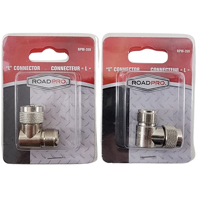 Lot of 2 RoadPro RPM-359 CB Radio Adapter / 90 Degree Coax Cable ...