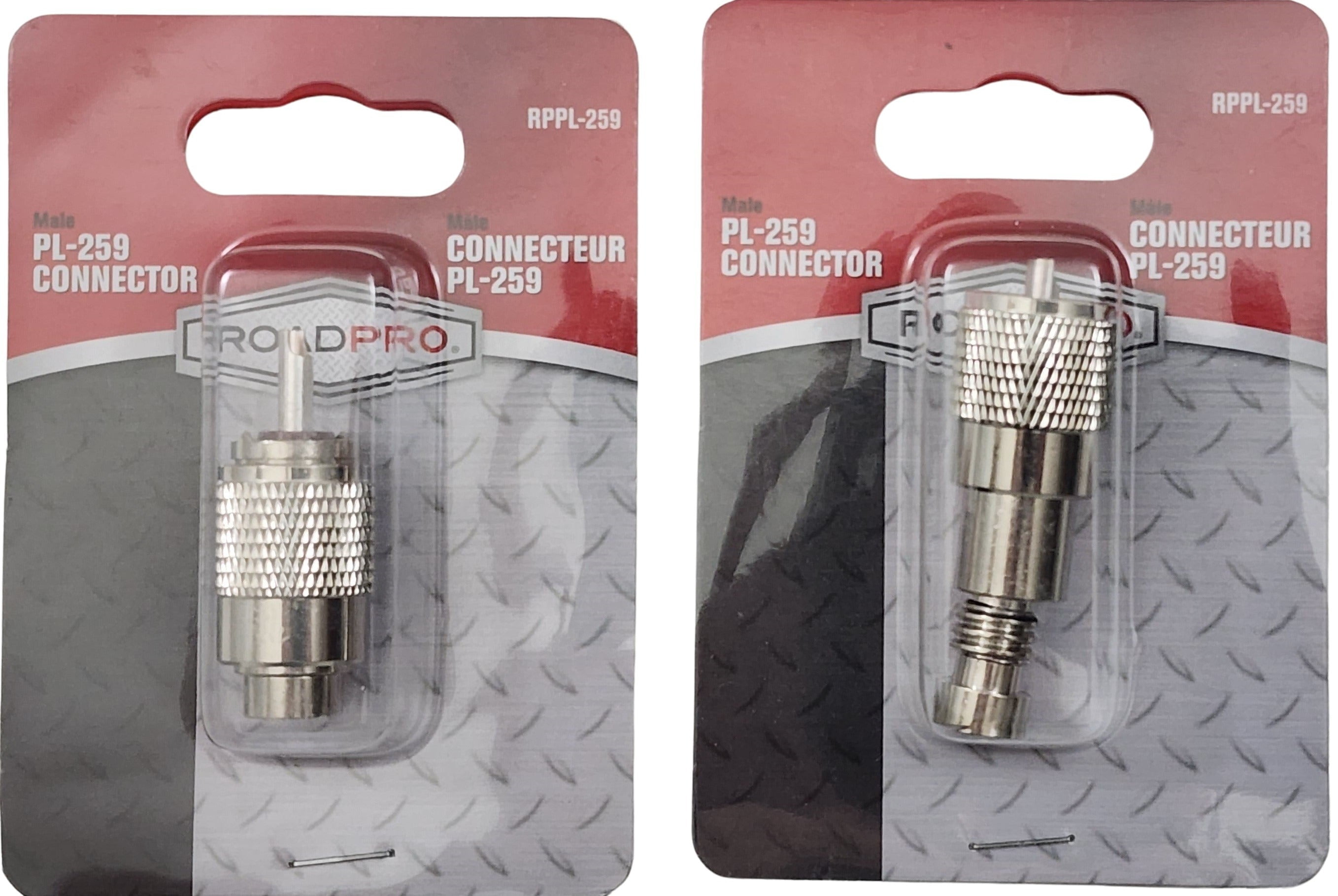 Lot of 2 Roadpro RPPL-259 CB Radio Antenna Coax Cable Male PL-259 ...