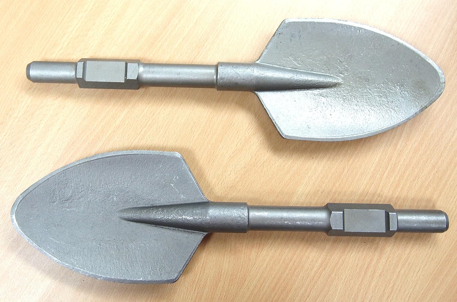 Lot of (2) Spade Shovel Head Bit Demolition Jack Hammer attachment 1-1/ ...