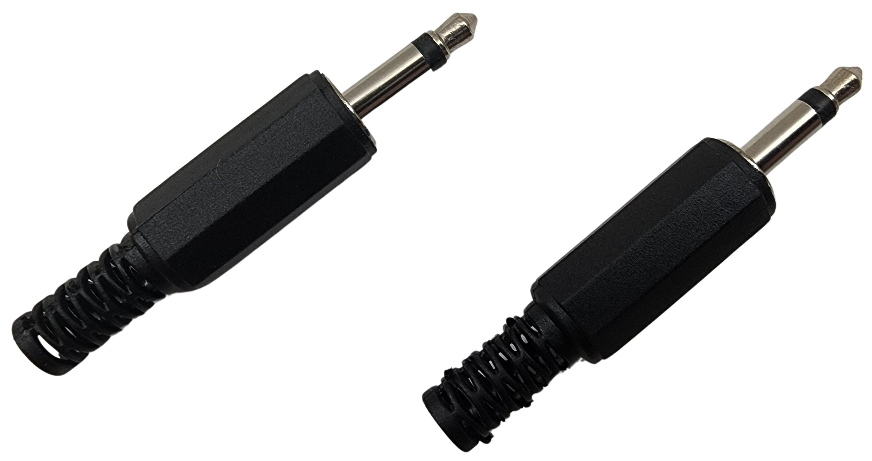 Lot of 2 Workman P35A 3.5mm Mono Audio Phono Plug Connectors w/ Strain ...