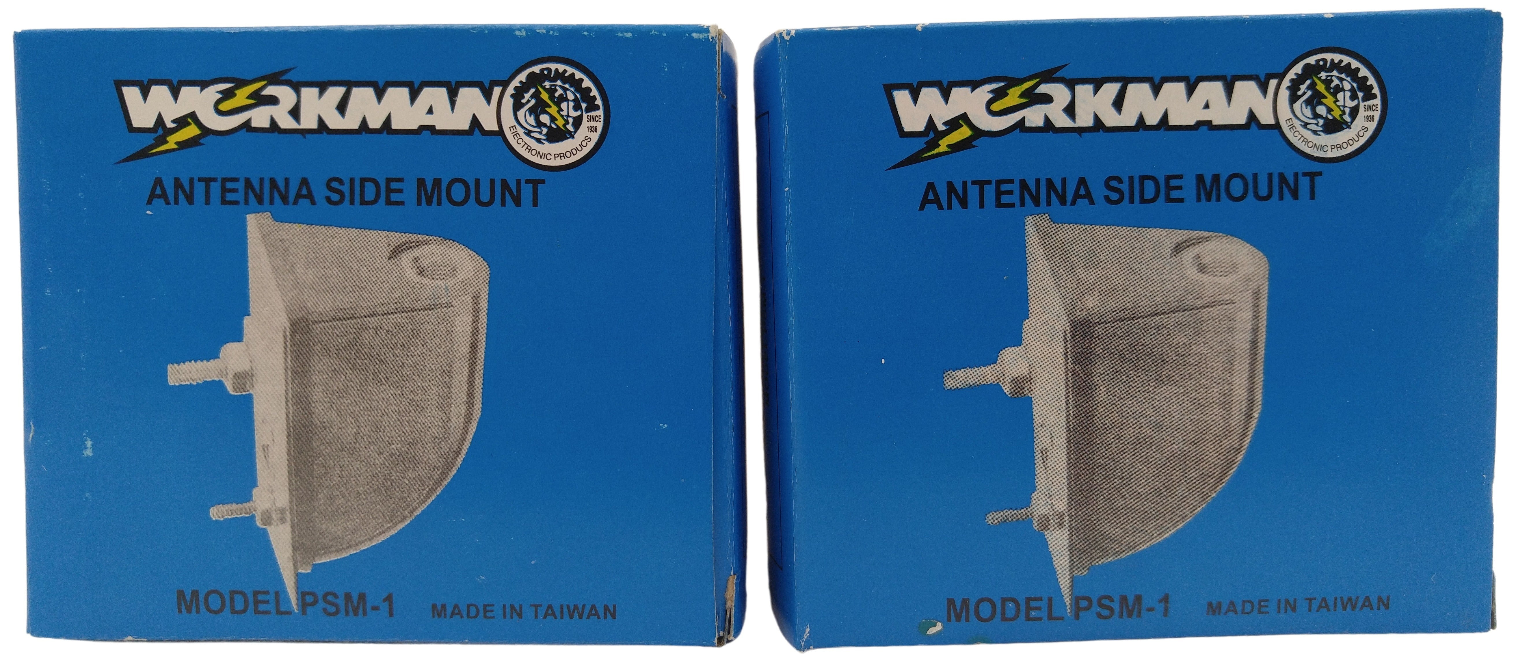 Lot of 2 Workman PSM1 CB Radio Antenna Molded Side Body Mount Brackets ...