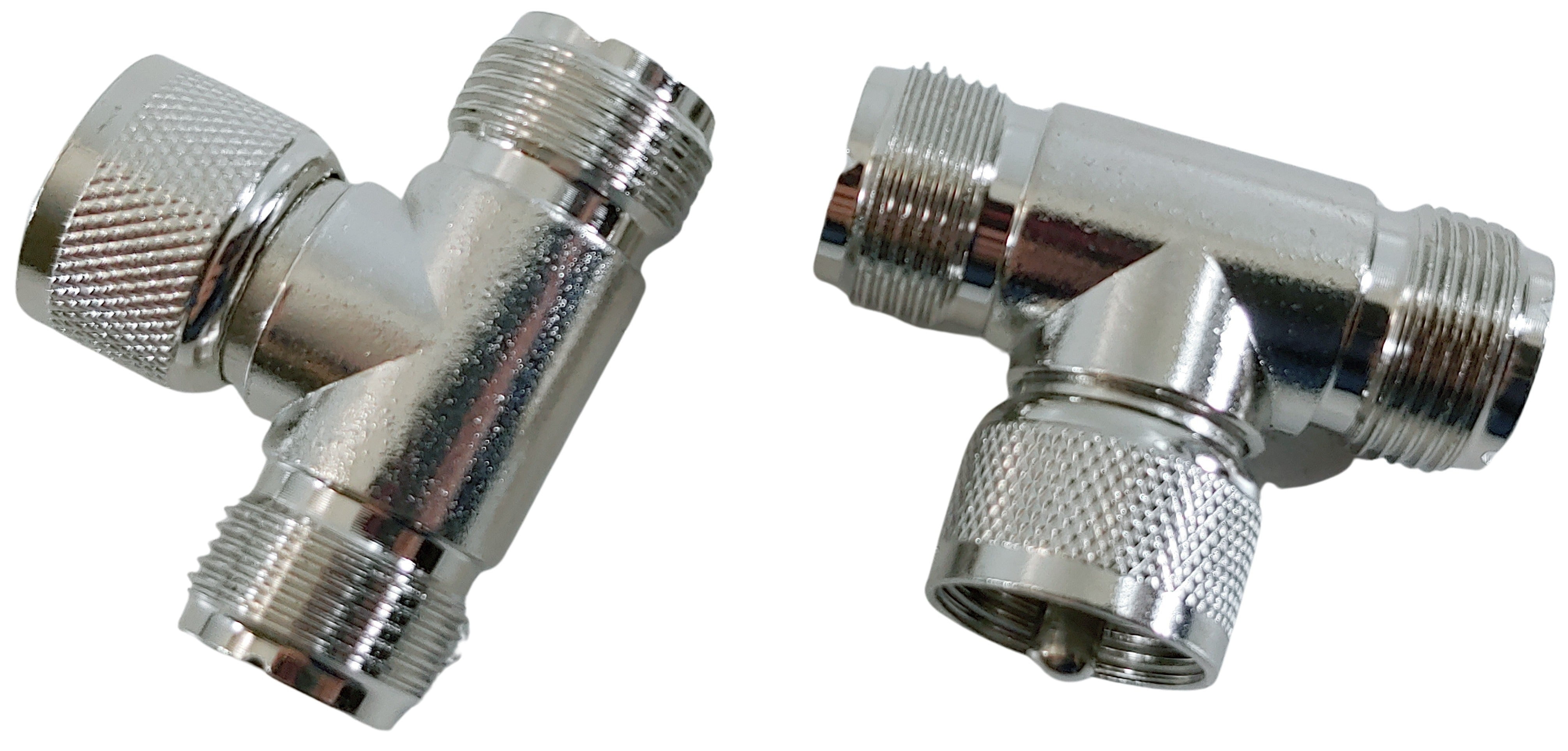 Lot of 2 Workman TAT CB / Ham Radio "T" Connector (Female-Male-Female ...