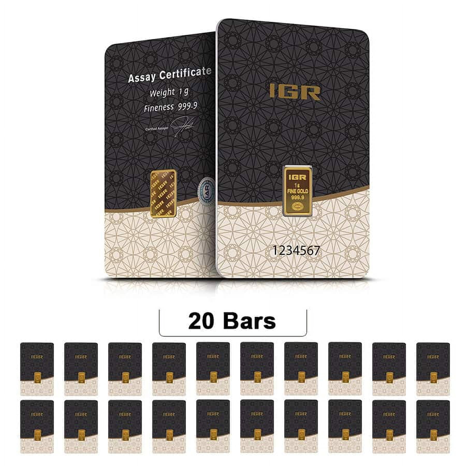 Istanbul Gold Refinery (IGR) - 20x1 gram Bullion Bar .9999 Fine ...