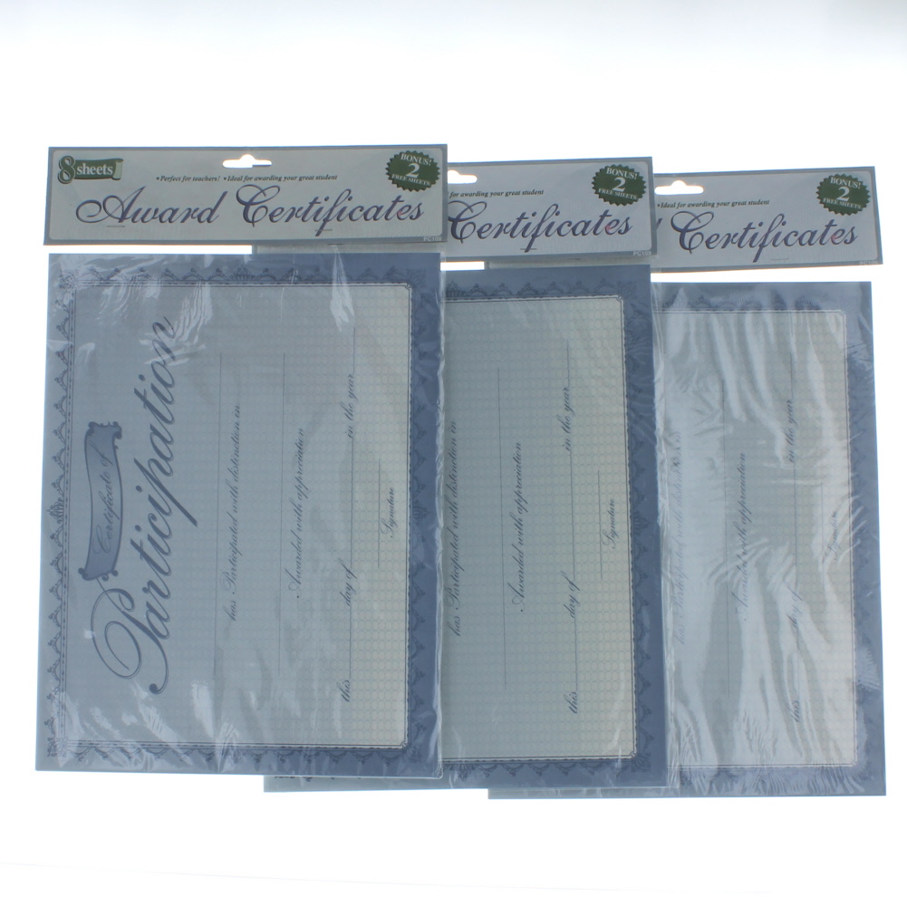 Lot of 24 Participation Award Certificates Student Reward Achievement ...