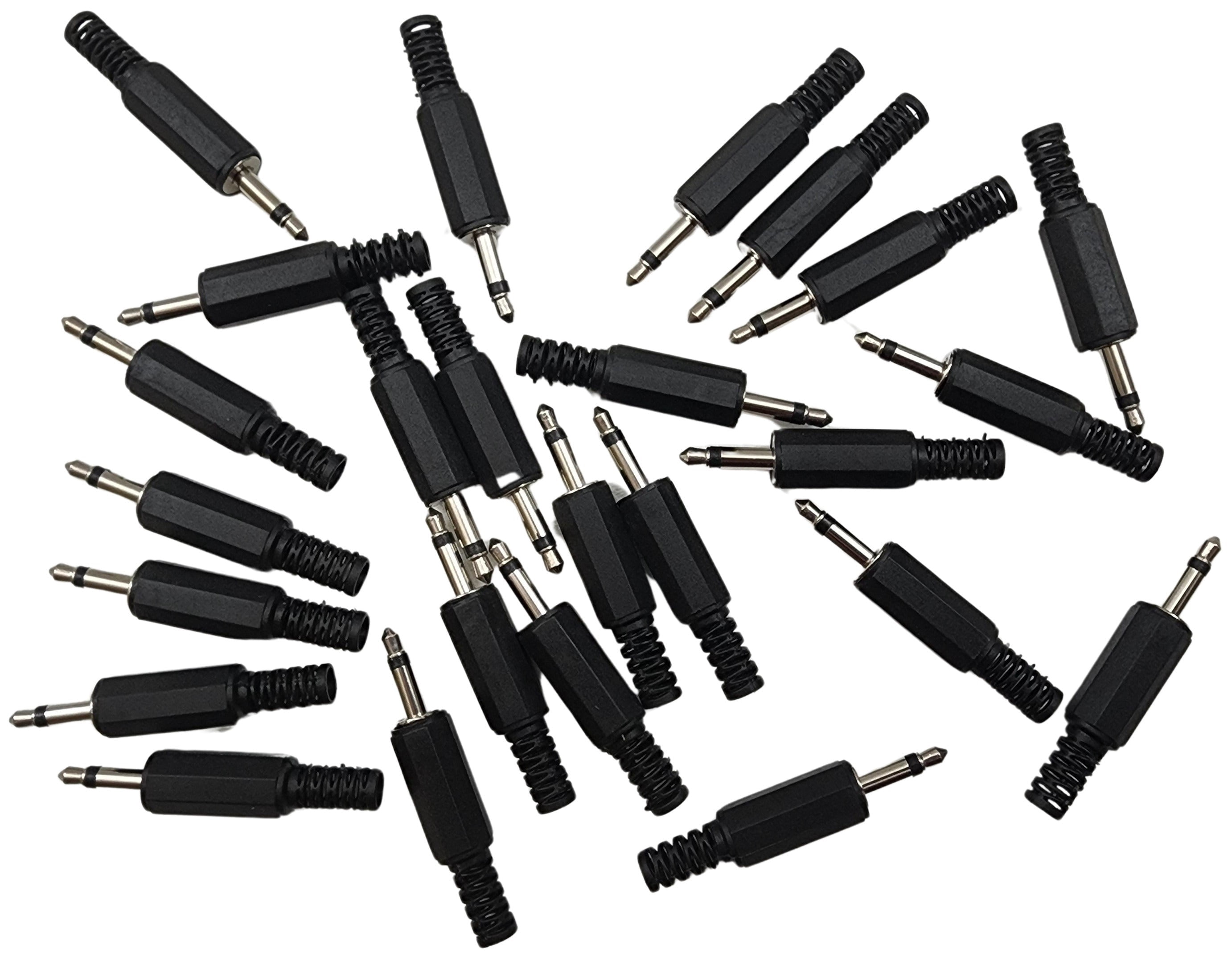 Lot of 25 Workman P35A 3.5mm Mono Audio Phono Plug Connectors w/ Strain ...