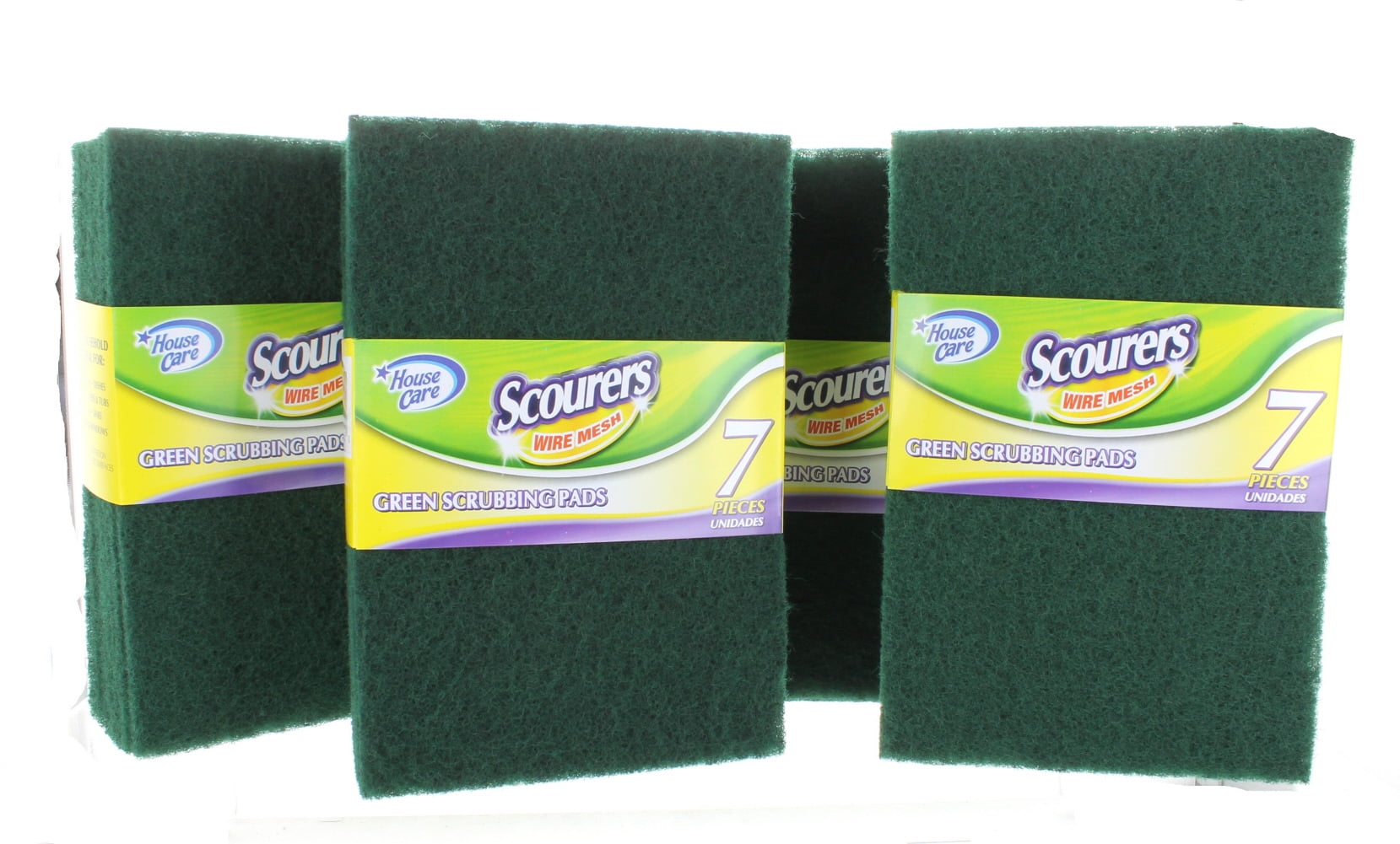 Lot of 28 XL Home Care Scourers Wire Mesh Green Scrubbing Pads 51/2" x ...