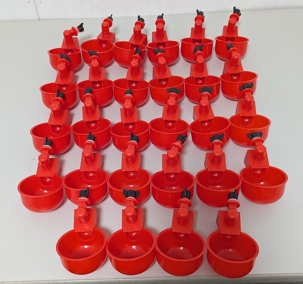 Lot of 28 x Poultry Water Feeder Automatic Chicken Dispenser Fountain ...