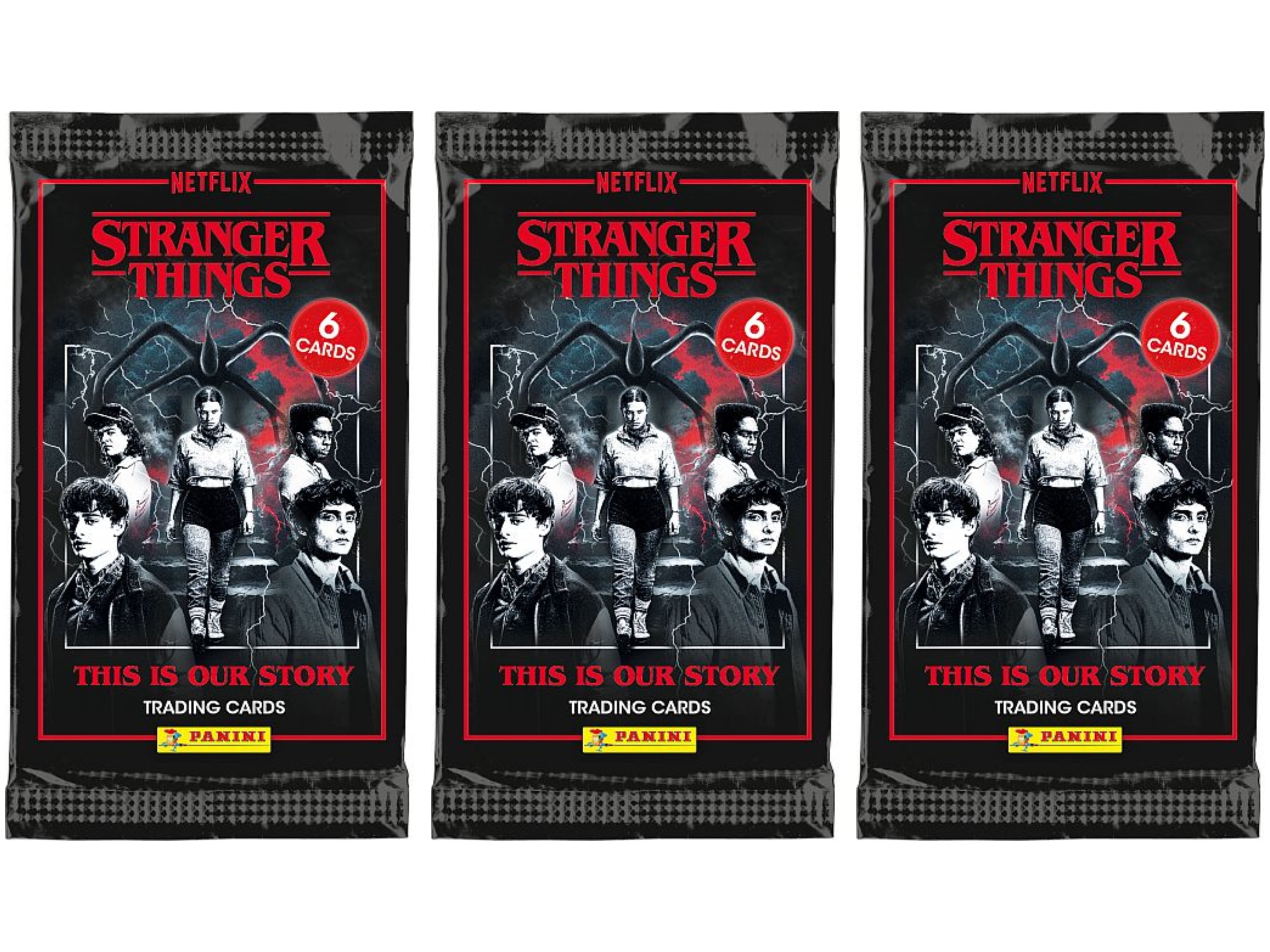 Lot of (3) 2025 Panini Stranger Things This Is Our Story Booster Packs ...