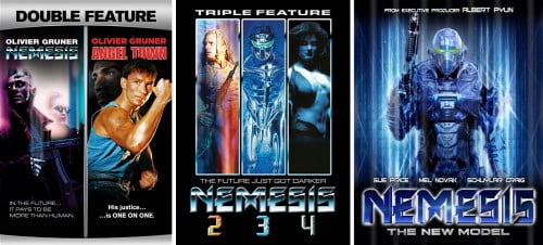 Lot of 3 DVDs: Nemesis: All 5 Films: Nemesis / Nemesis 2: Nebula ...