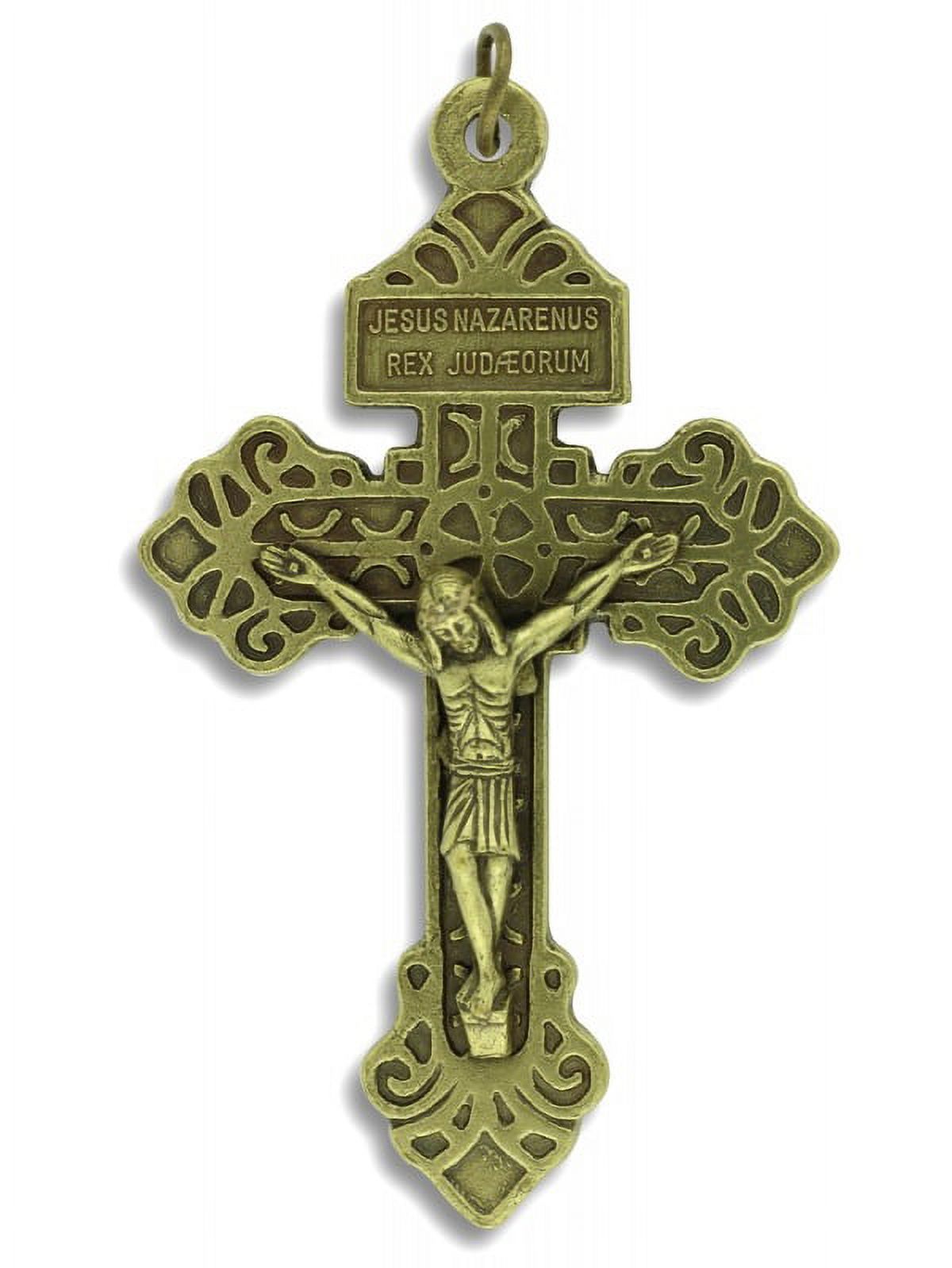 Lot of 3- Pardon Crucifix Cross Large 2-1/8 Pendant Italy Indulgence ...