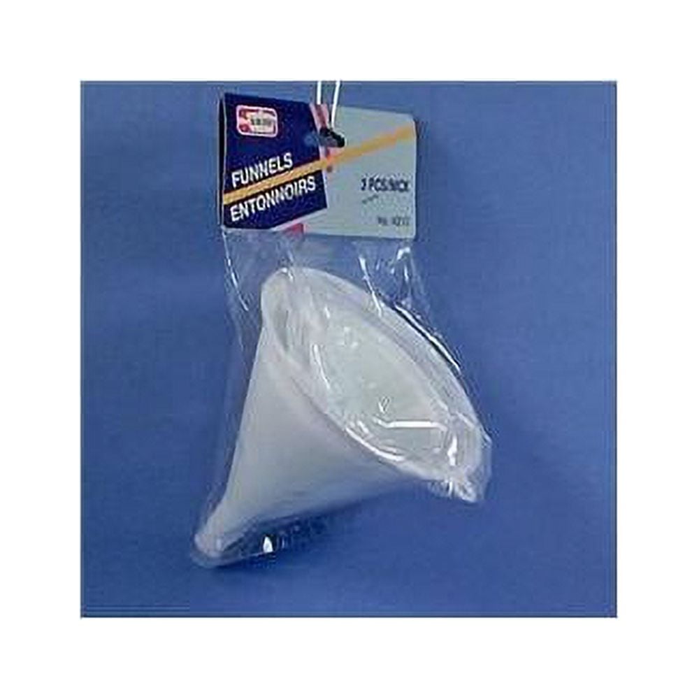 Lot of 3 Plastic Funnels White Kitchen Tools Al De Chef - Walmart.com