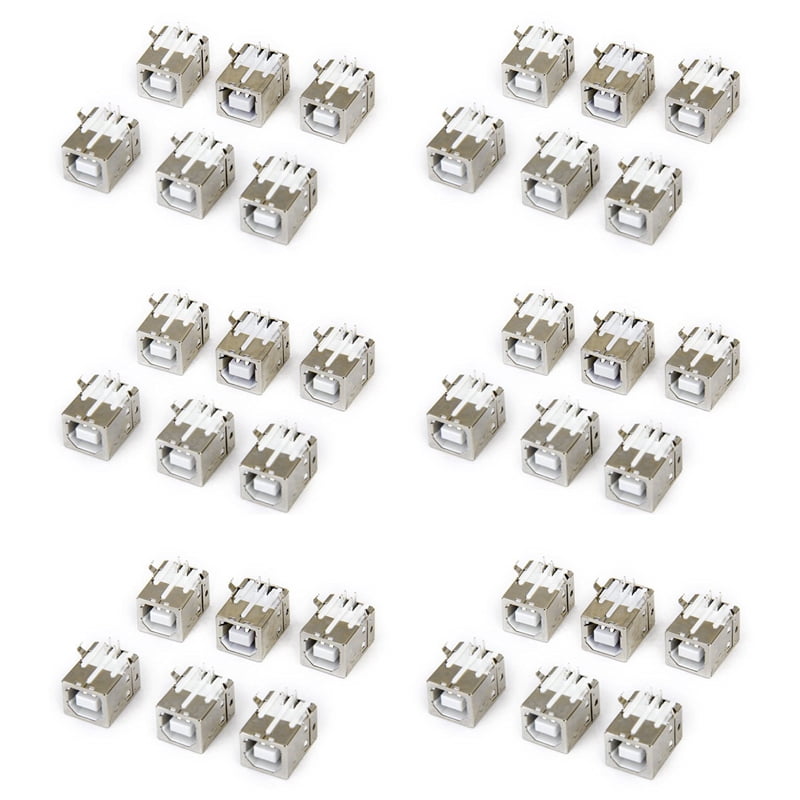 Lot of 36pcs Replacement USB Connector Socket Type B Female Right Angle ...