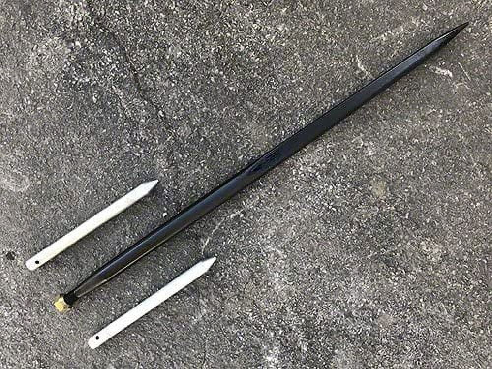 Lot of 39" Hay Bale Spear Conus 2 with Two Stabilizer Spikes - Walmart.com