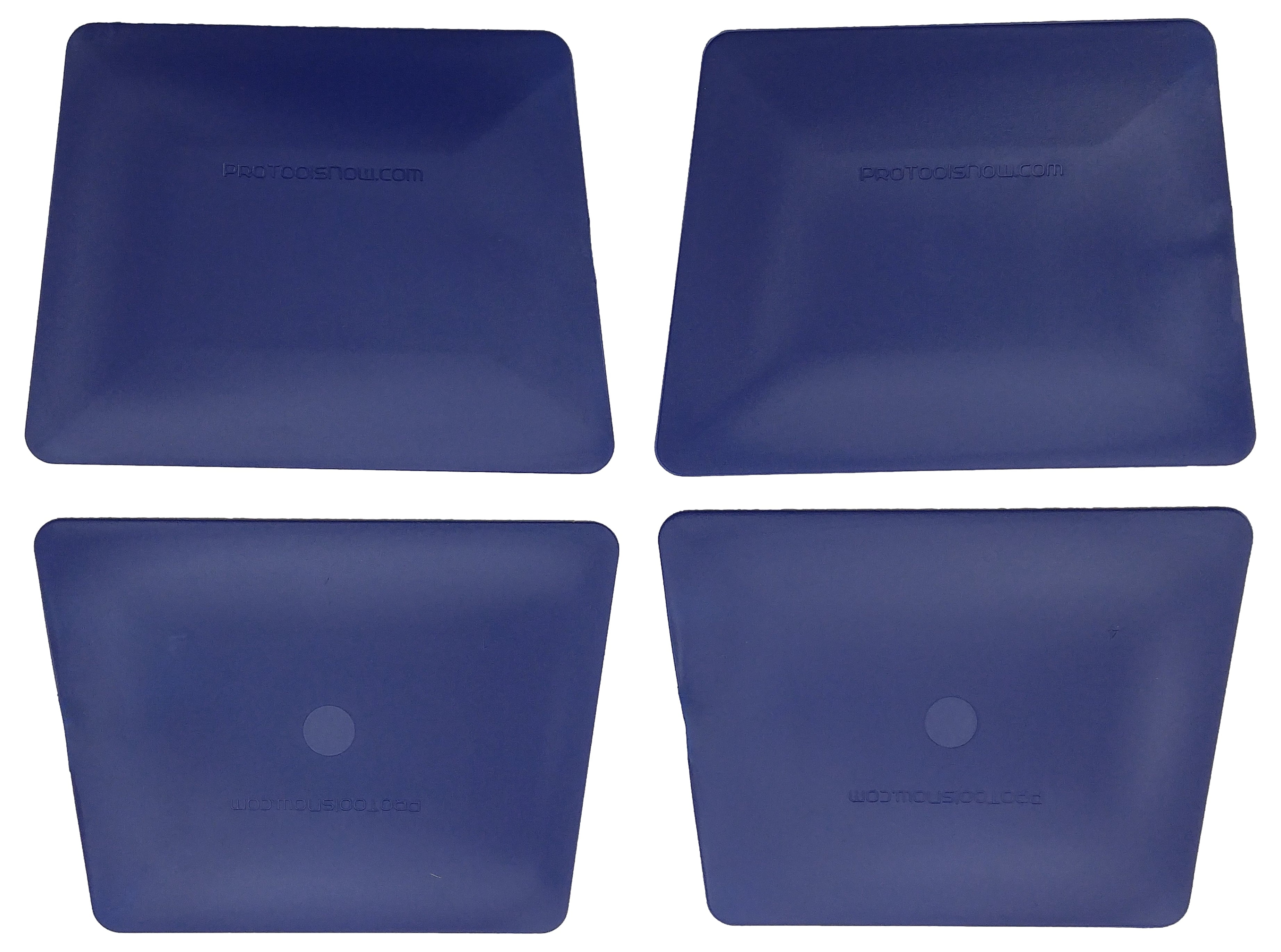 Lot of 4 4" Blue Teflon Hard Card Auto Glass Window Film Tint ...
