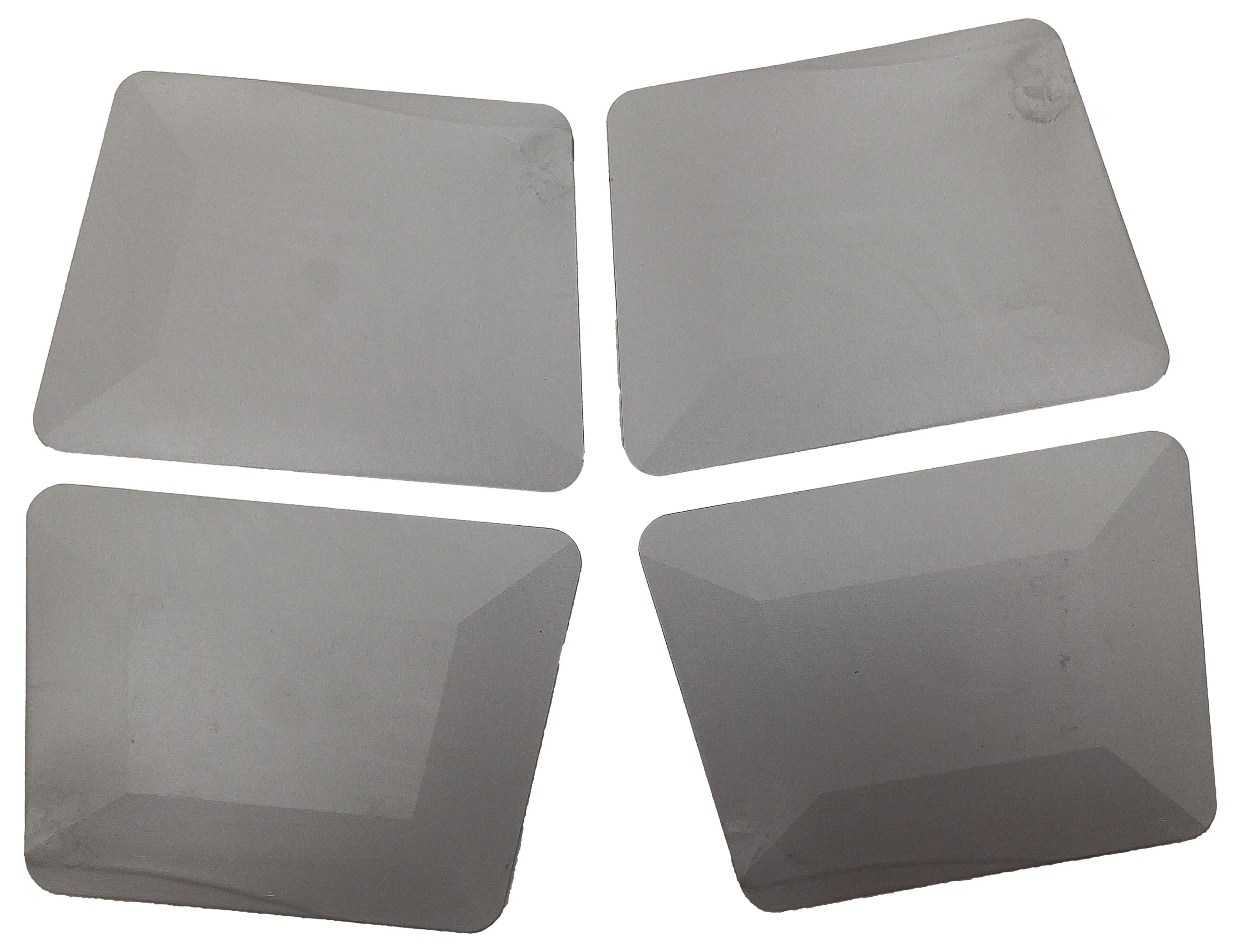 Lot of 4 4" Platinum Teflon Hard Card Glass Window Film Tint ...