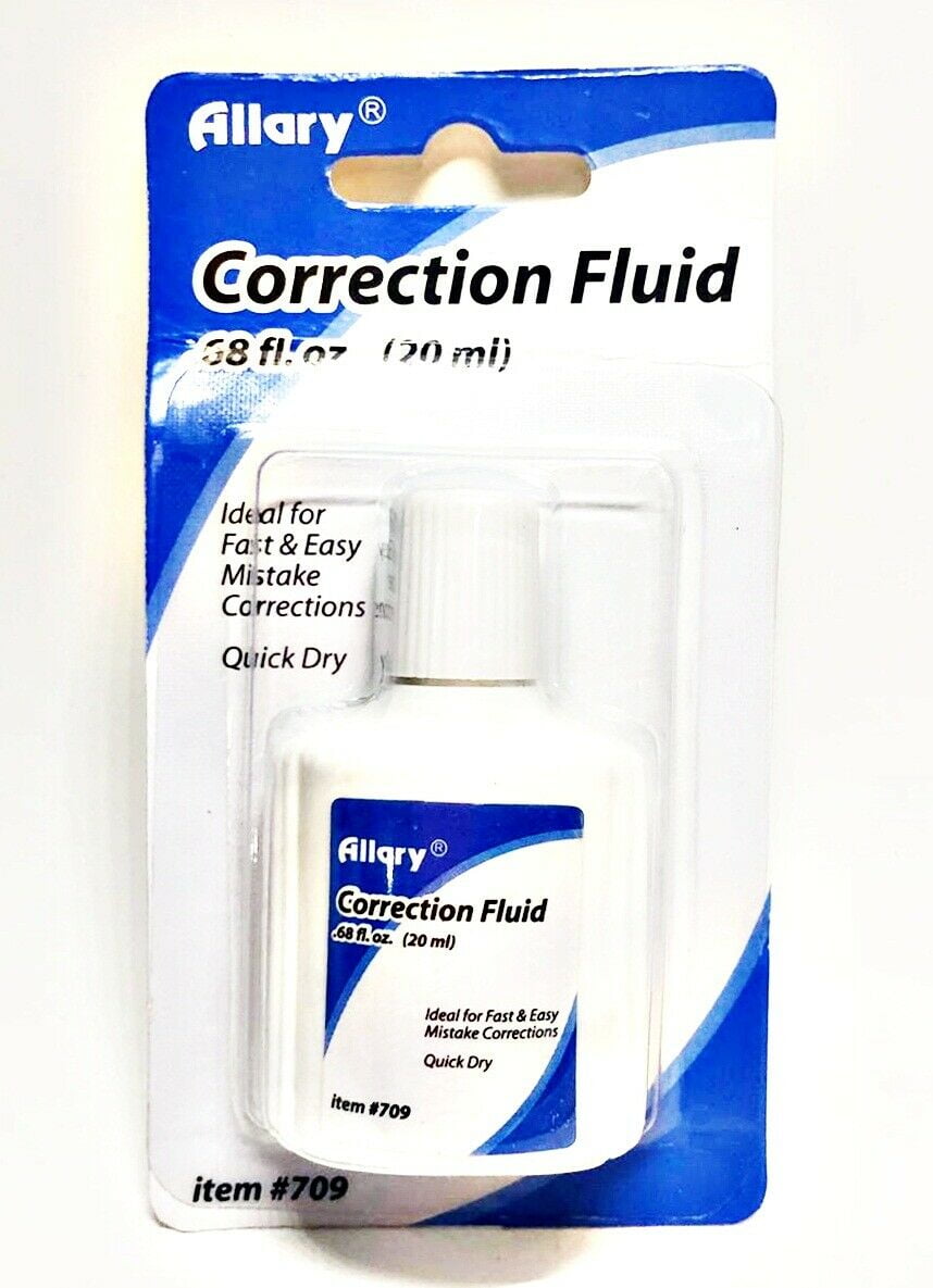 Lot of 4 Allary #709 Quick Dry Correction Fluid, 20ml - Walmart.com