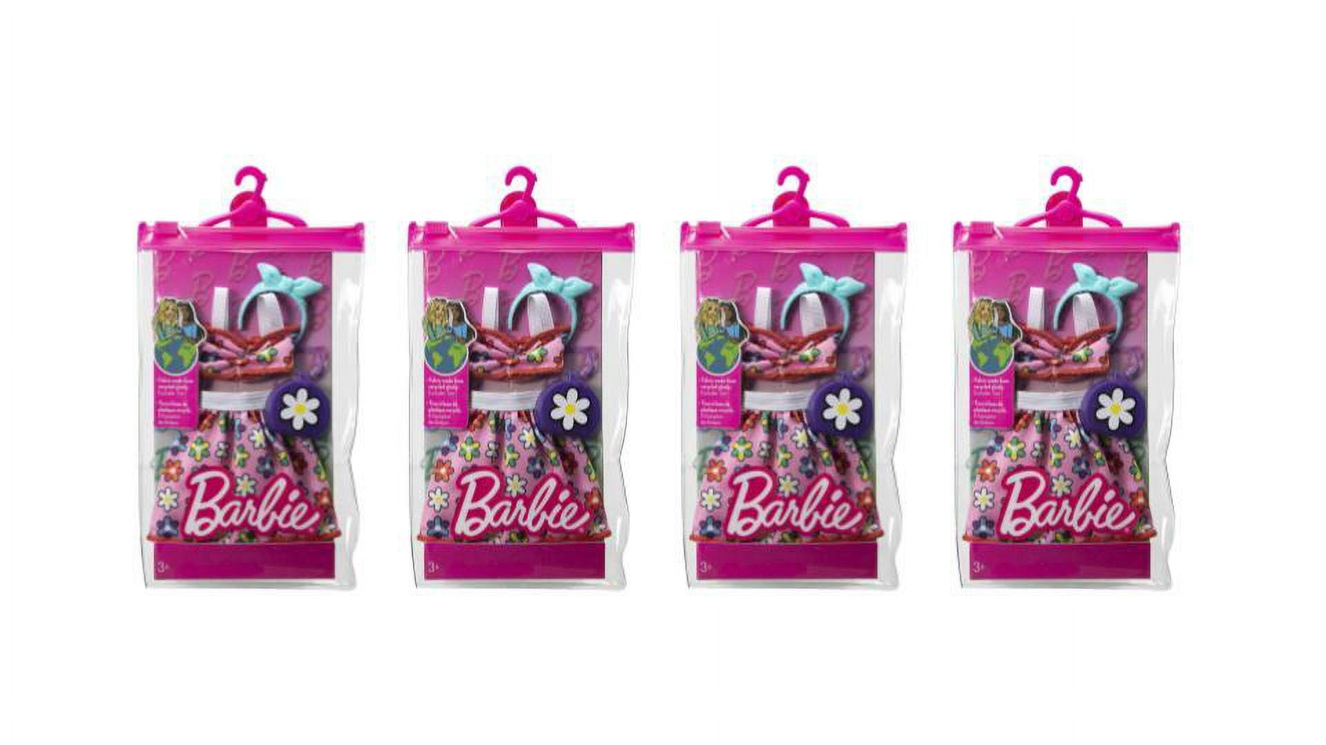 Lot of 4 |Barbie Fashion Pack - Flower Outfit & Two Accessories - Fit ...