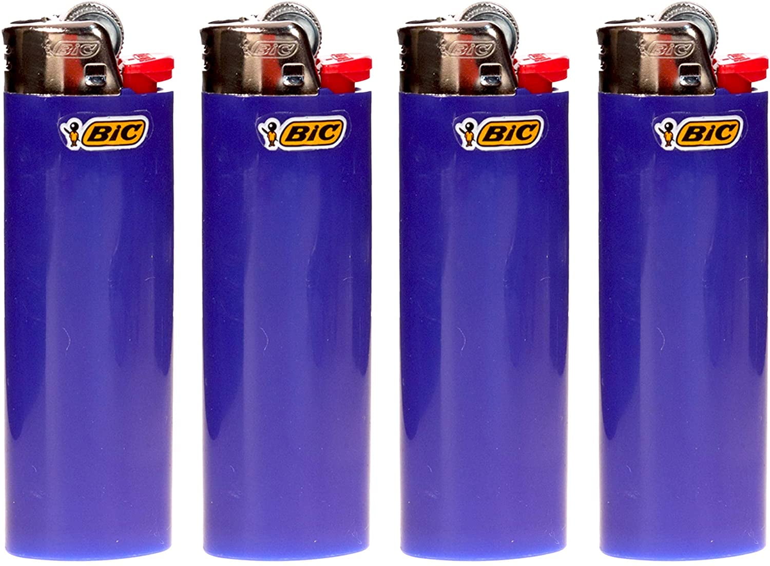 Lot of 4 Bic Blue Classic Full Size Lighters New by BIC - Walmart.com