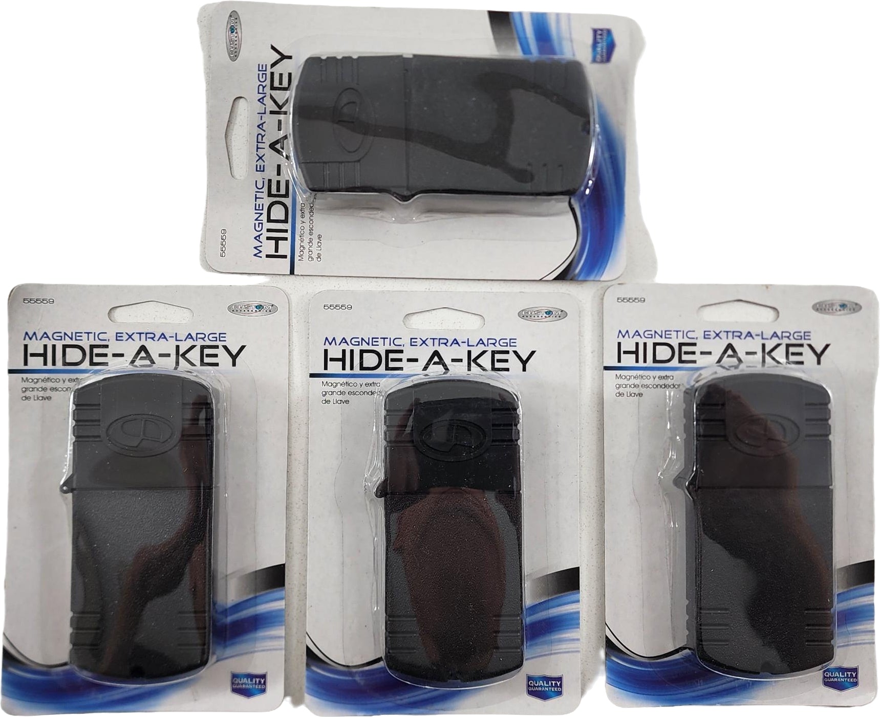 Lot of 4 Custom Accessories 55559 Large Black Hide A Key Magnetic Key ...