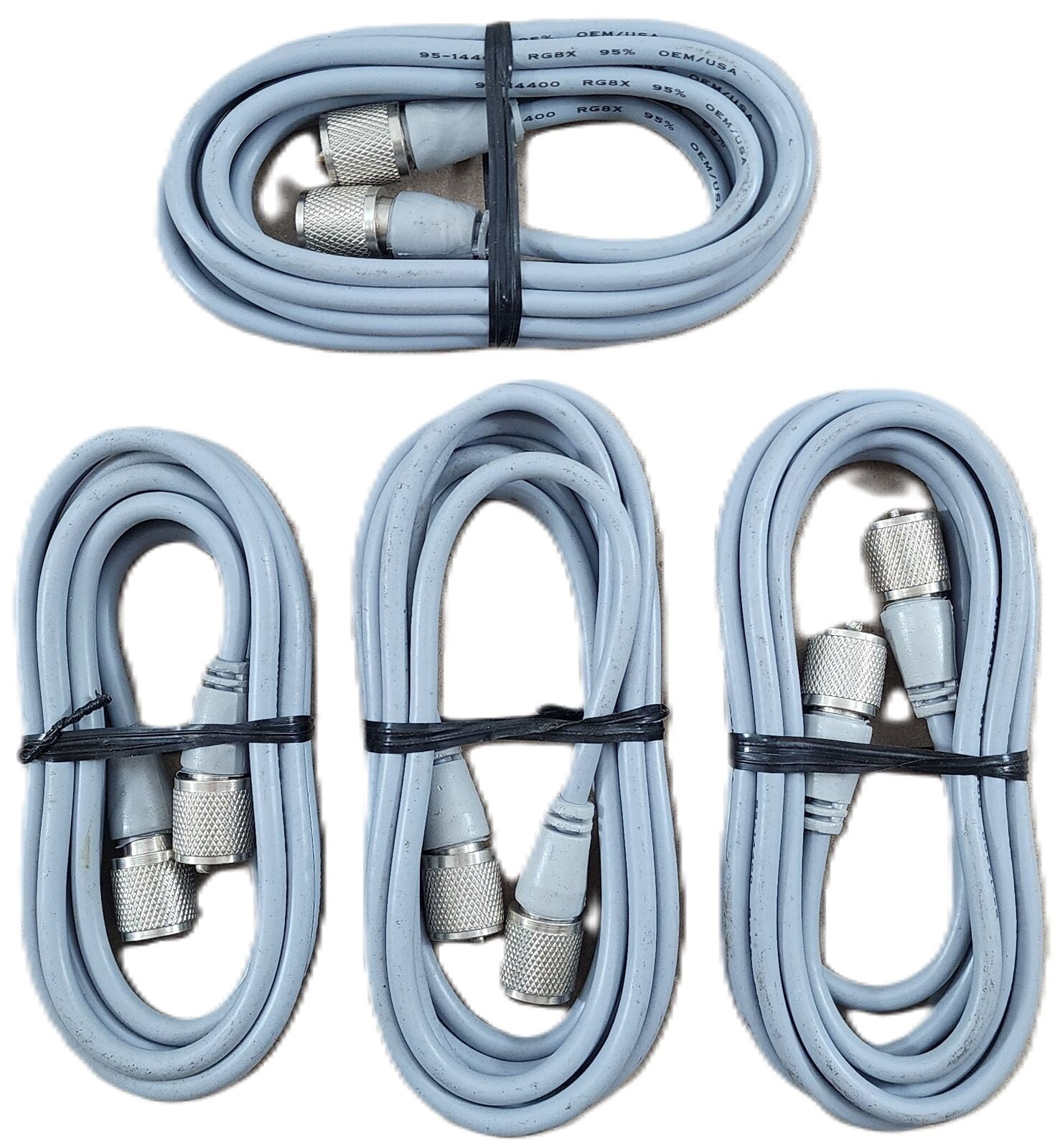 Lot of 4 Workman 8X-9-PL-PL 9 Foot RG8X CB Radio Antenna Coaxial ...