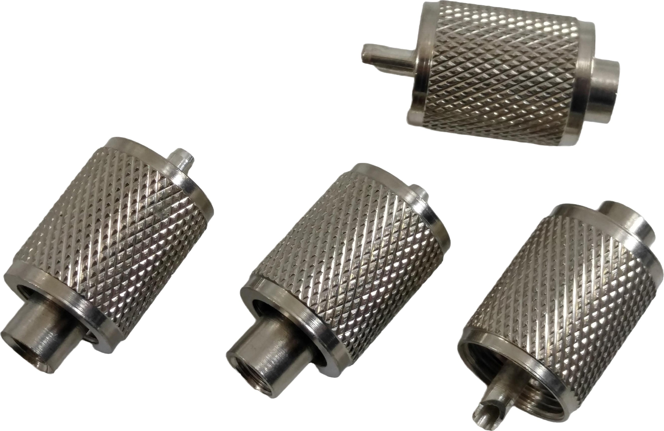 Lot of 4 Workman AMP-PL-59SS PL-259 Screw On RG8X/RG59 Coax Cable End ...