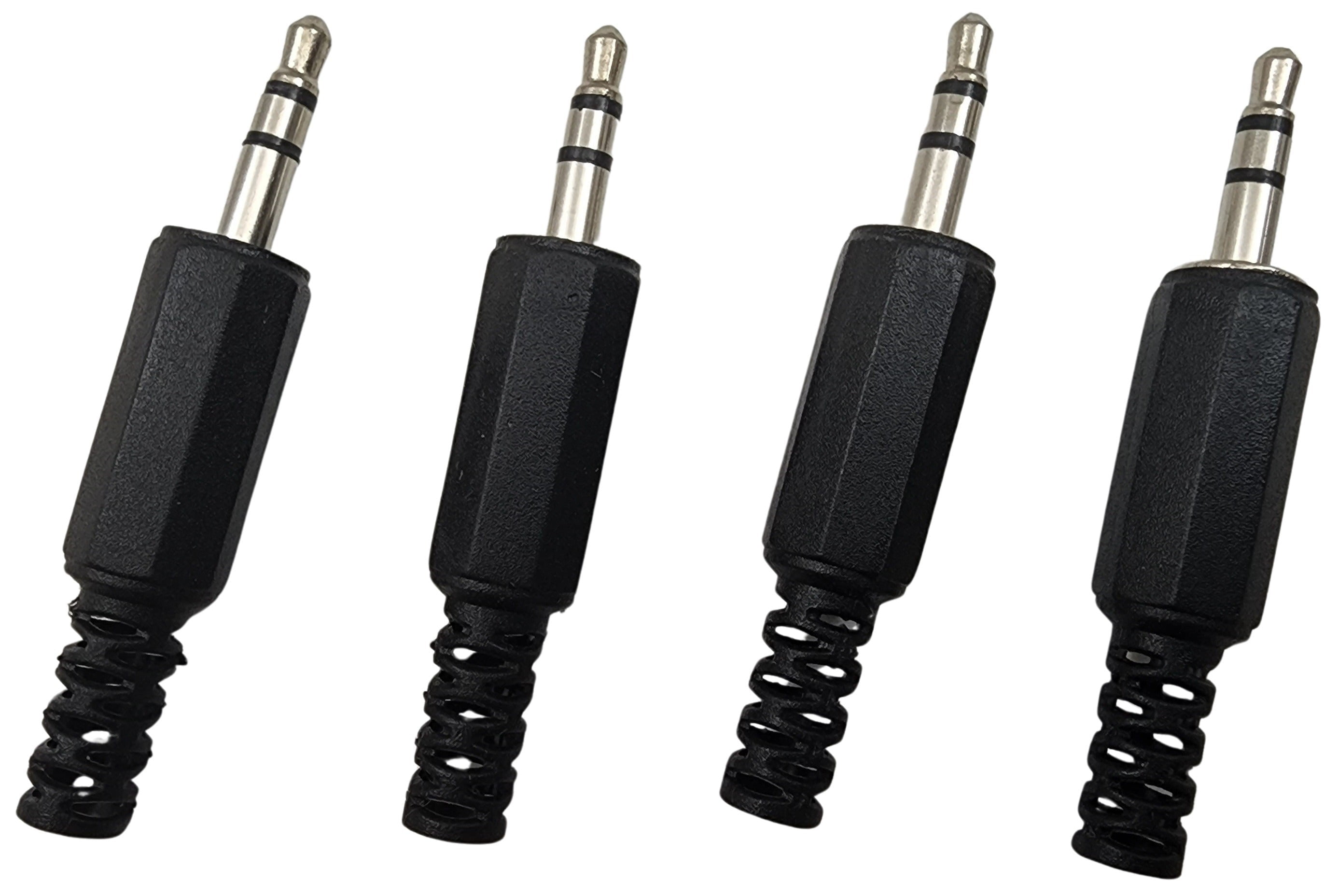 Lot of 4 Workman P35S 3.5mm Stereo Audio Phono Plug Connectors w/Strain ...