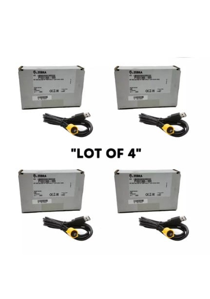 "Lot of 4" Zebra USB Cable P/N: P1031365-055 (6FT) for QLN/ZQ6 Series Printers - Walmart.com