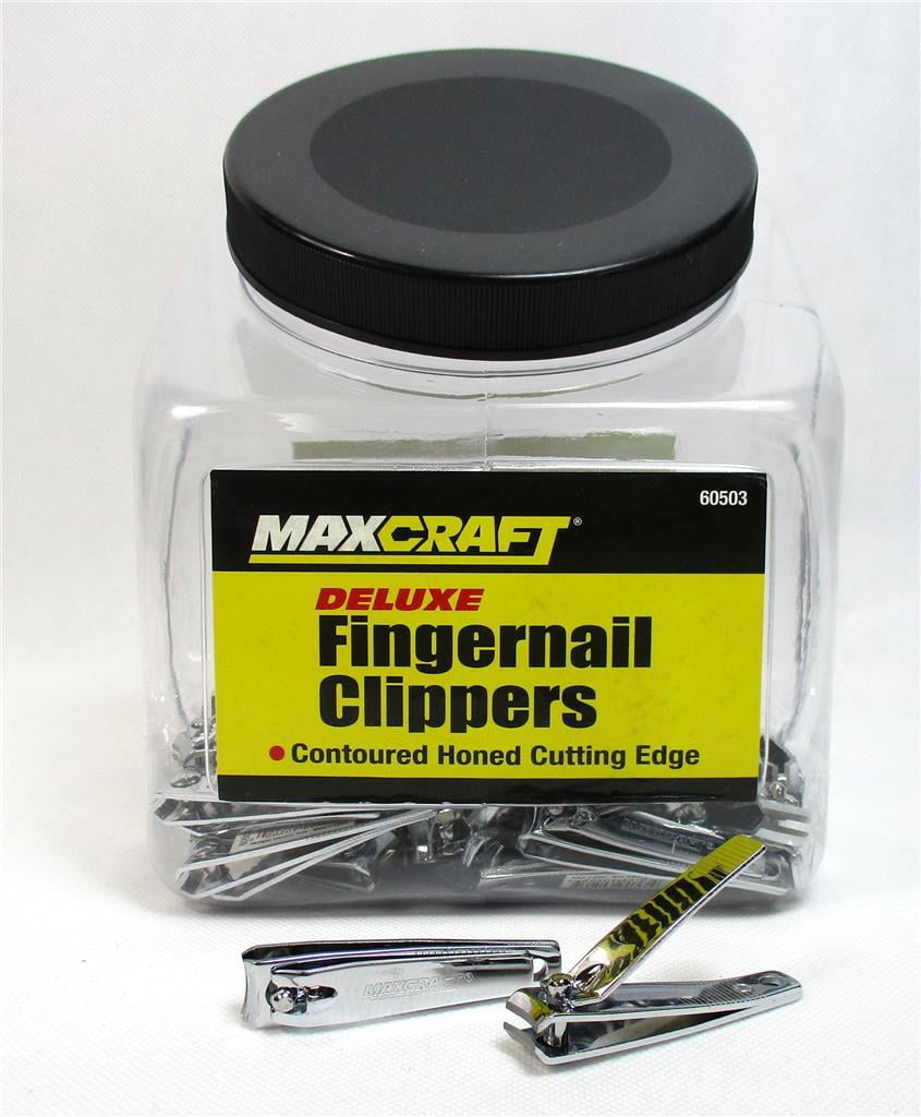 Lot of 48 Maxcraft Deluxe Fingernail Nail Clippers Counter Display C ...