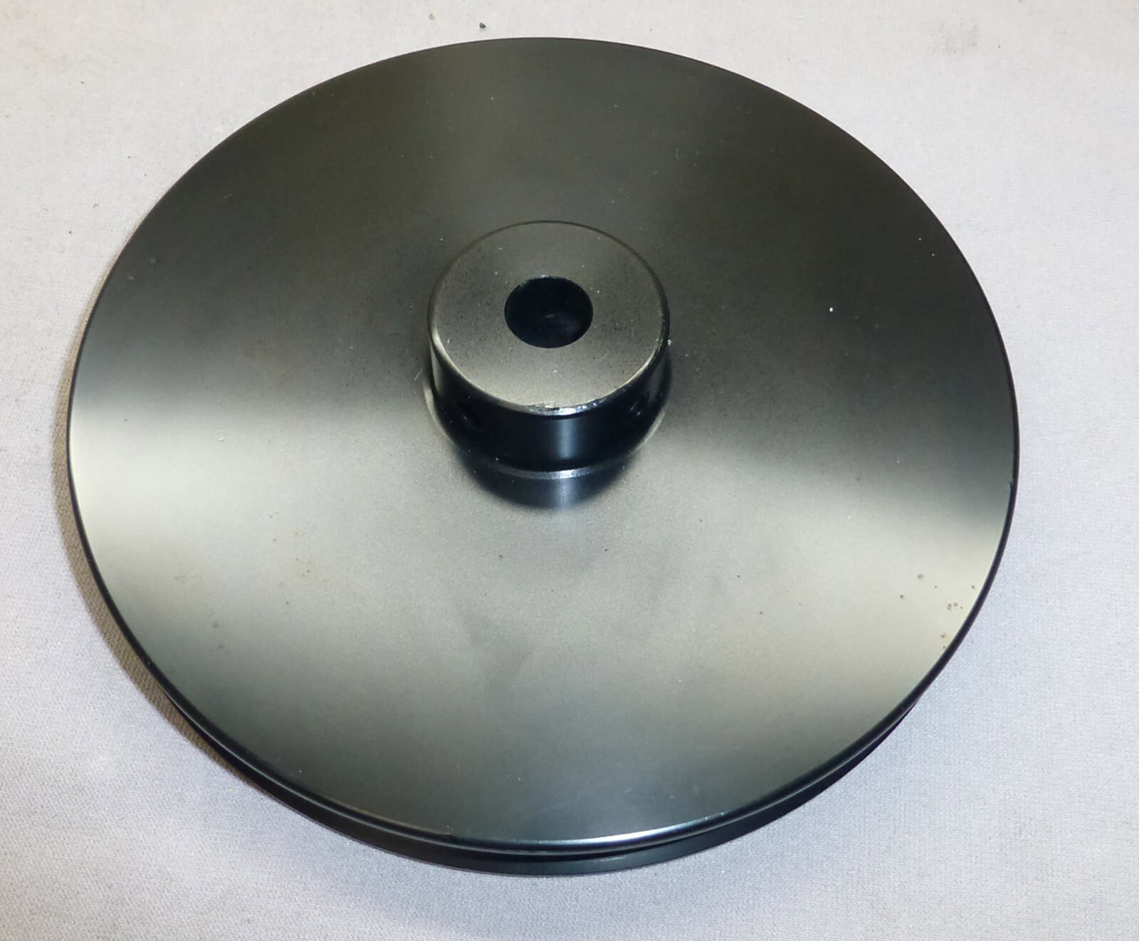 Lot of 5 - 6" V belt pulley black anodized aluminum vee 4L 1/2" Bore ...