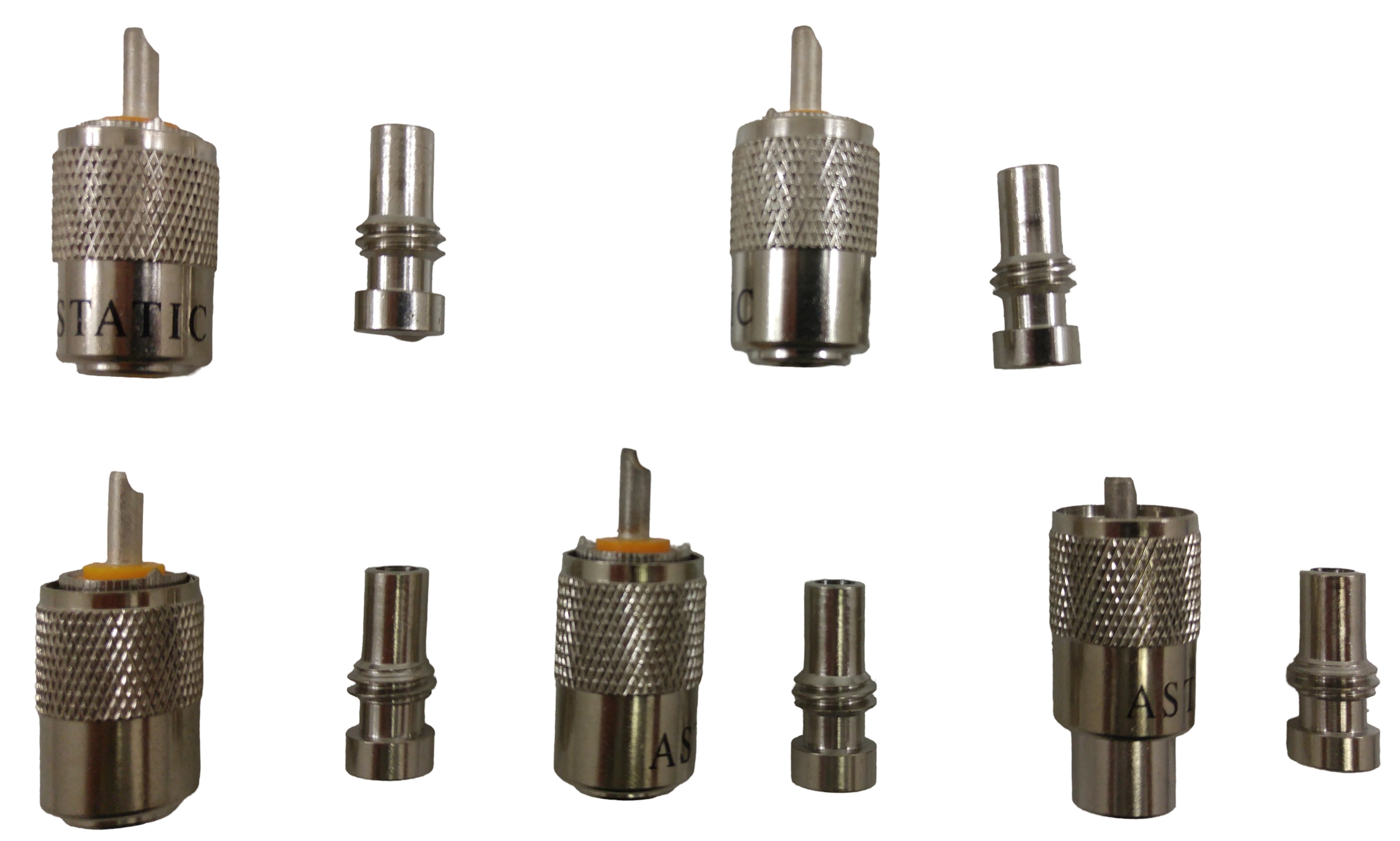 Lot of 5 Astatic PL259 CB Radio Coaxial Cable Connector & RG58-U ...