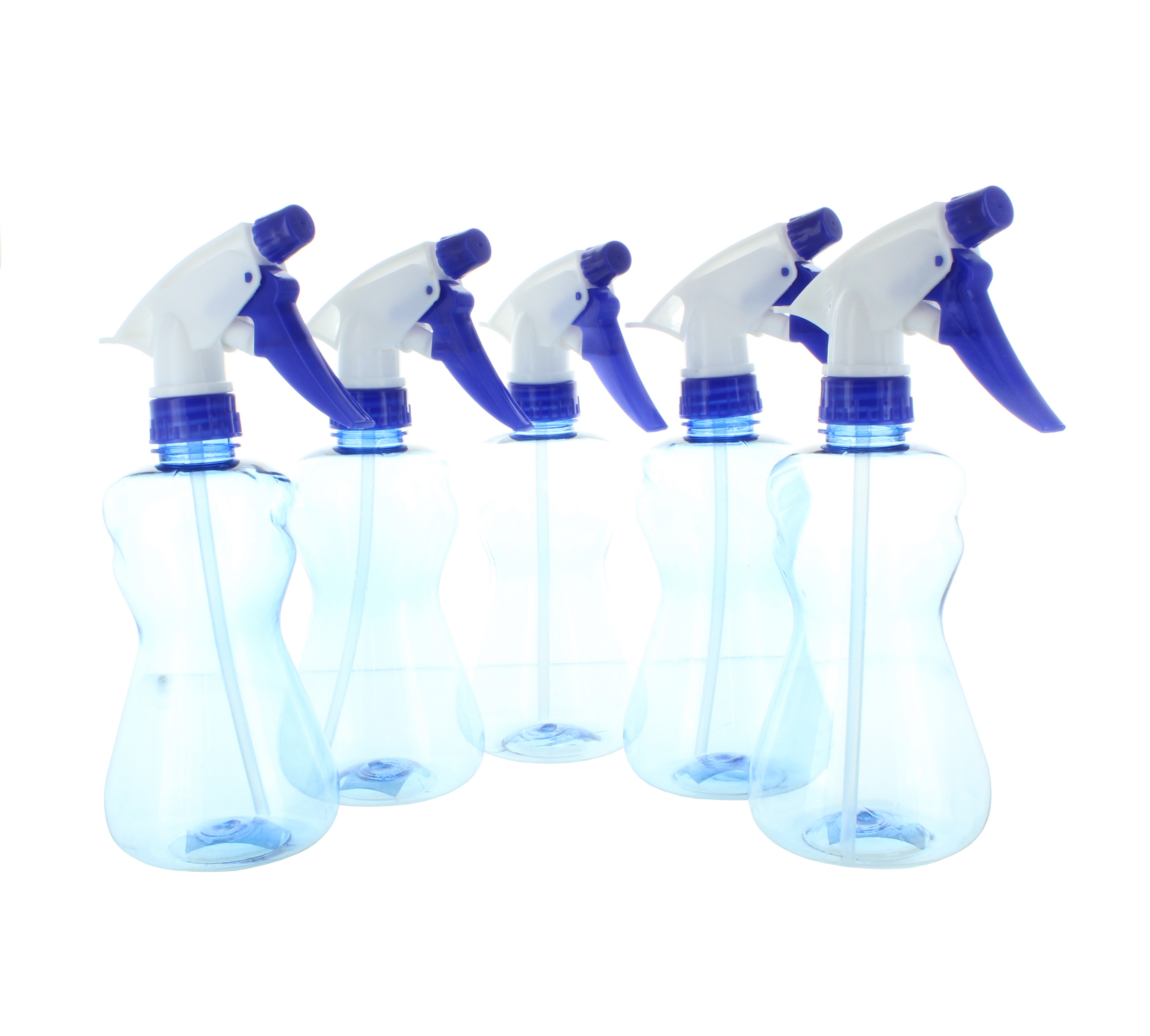 Lot of 5 Clear Blue Trigger Spray Bottles Water Beauty Salon Supply ...