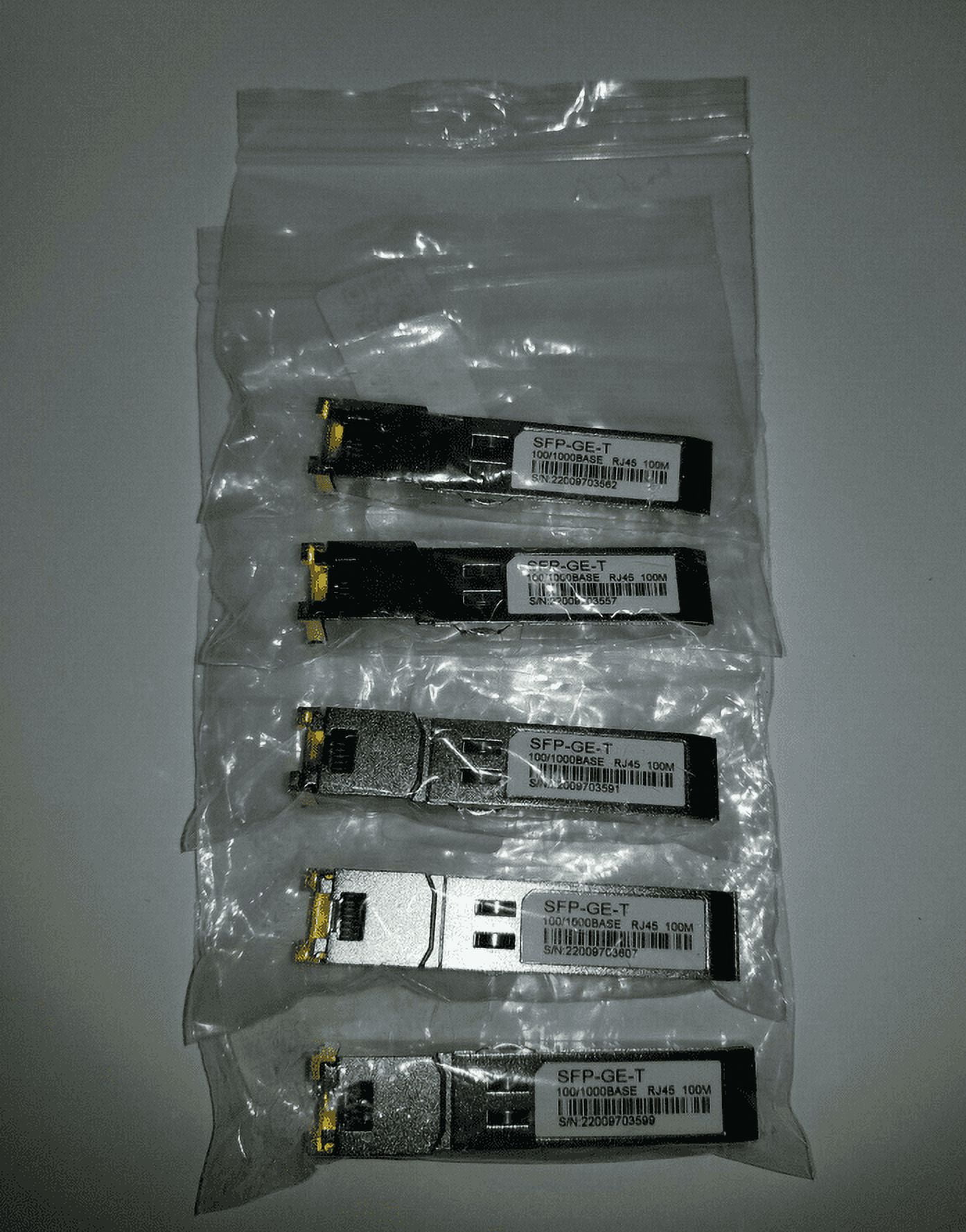 Lot of 5 For Cisco GLC-T 1G SFP Transceiver 1000BASE-T Copper SFP to ...