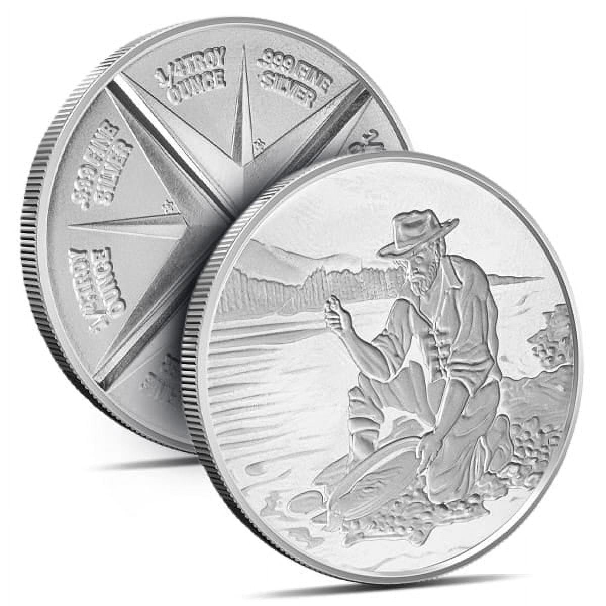 Lot of 5 - Goldpanner - 1 Troy Ounce Divisible Silver Round, .999 Pure ...