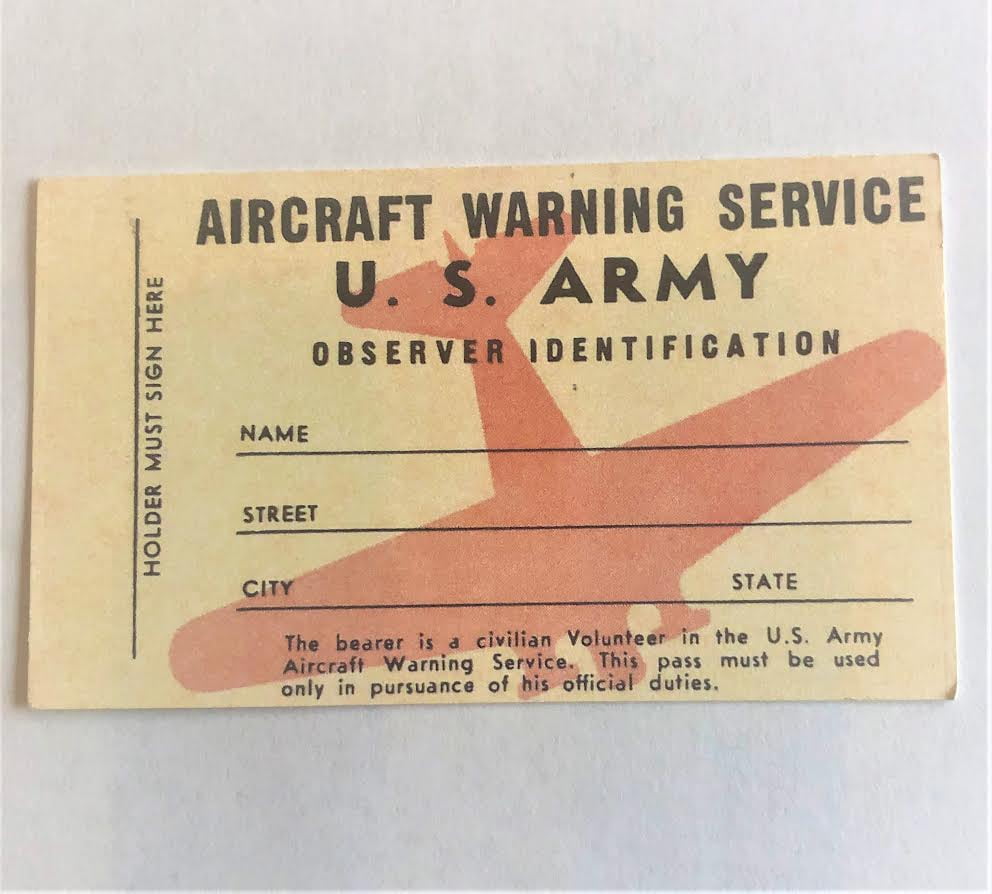 Lot of 5 - Reproduction WWII US Army Aircraft Warning Service Observer ...