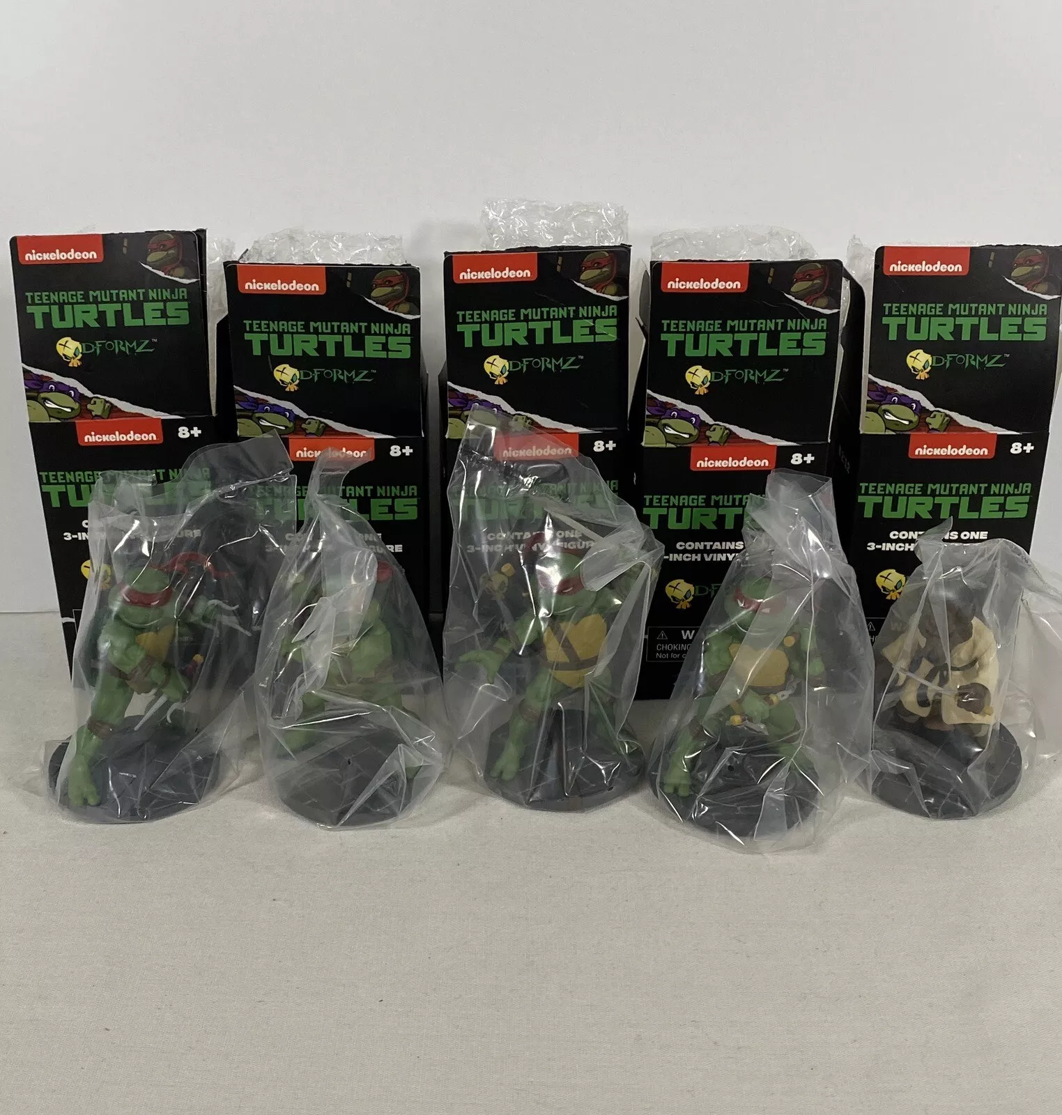 Lot of 5 Teenage Mutant Ninja Turtles D-Formz Figures Set of Turtles ...