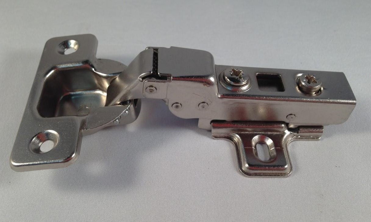 Lot of 50 Pcs Cabinet Door Hardware Hinge Euro Half 1/2 Overlay Clip On ...
