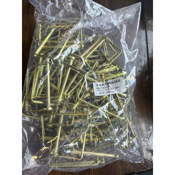 Lot of 50 Safety Snapper Wire Lock Pins, 1/4" X 3” YELLOW ZINC - Walmart.com