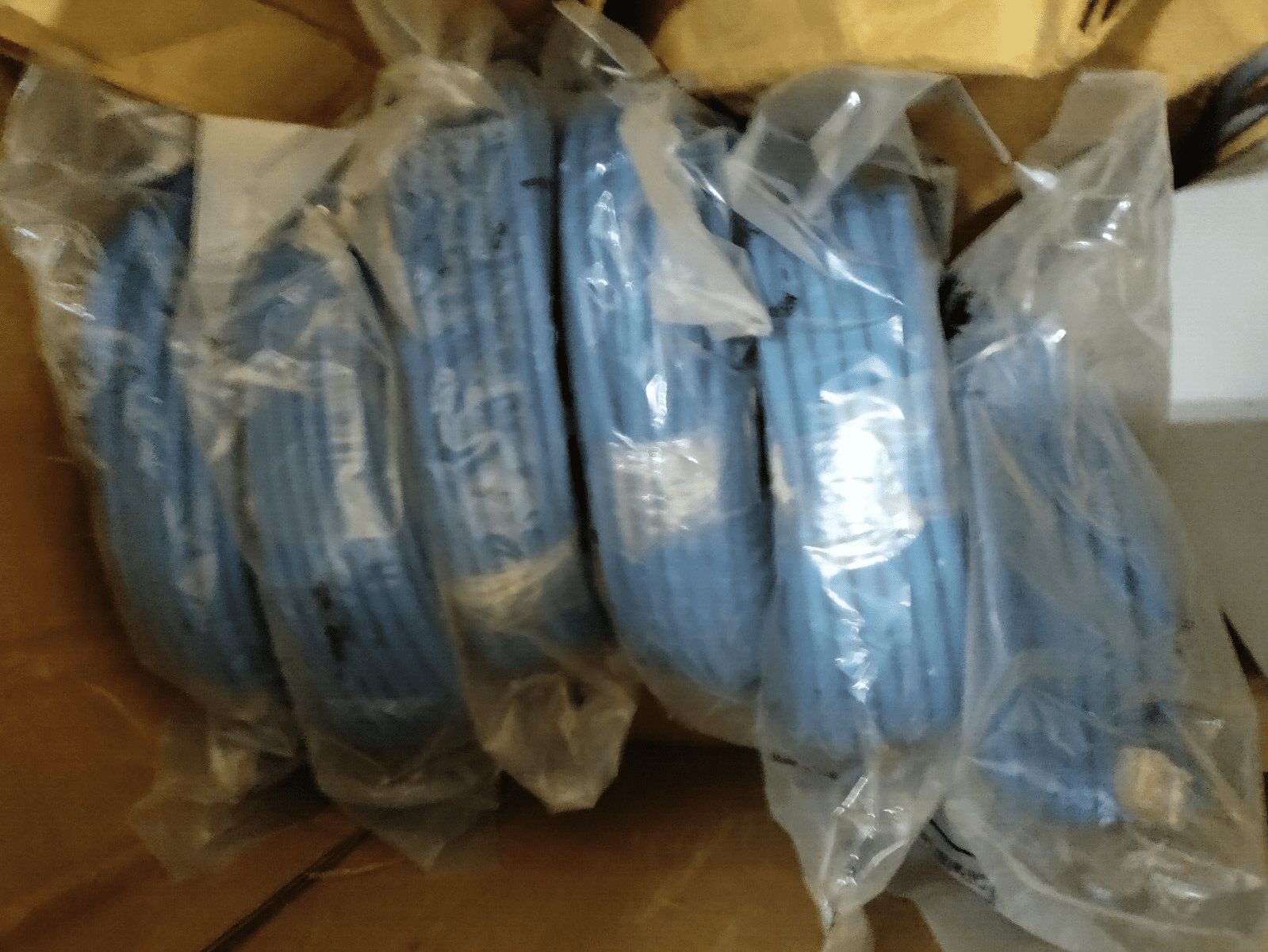 (Lot of 6) - 50ft Blue Cat5e UTP Cable Network Wire Internet Patch ...